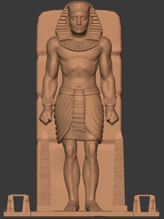 Pharaoh Ramses III statue 3D print model 3D model 3D printable | CGTrader