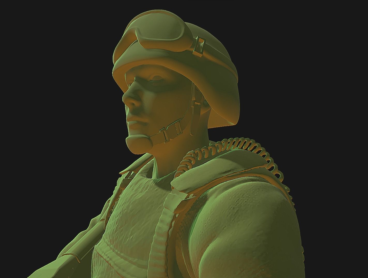 75th Ranger Crouching - US Army 3D model 3D printable | CGTrader