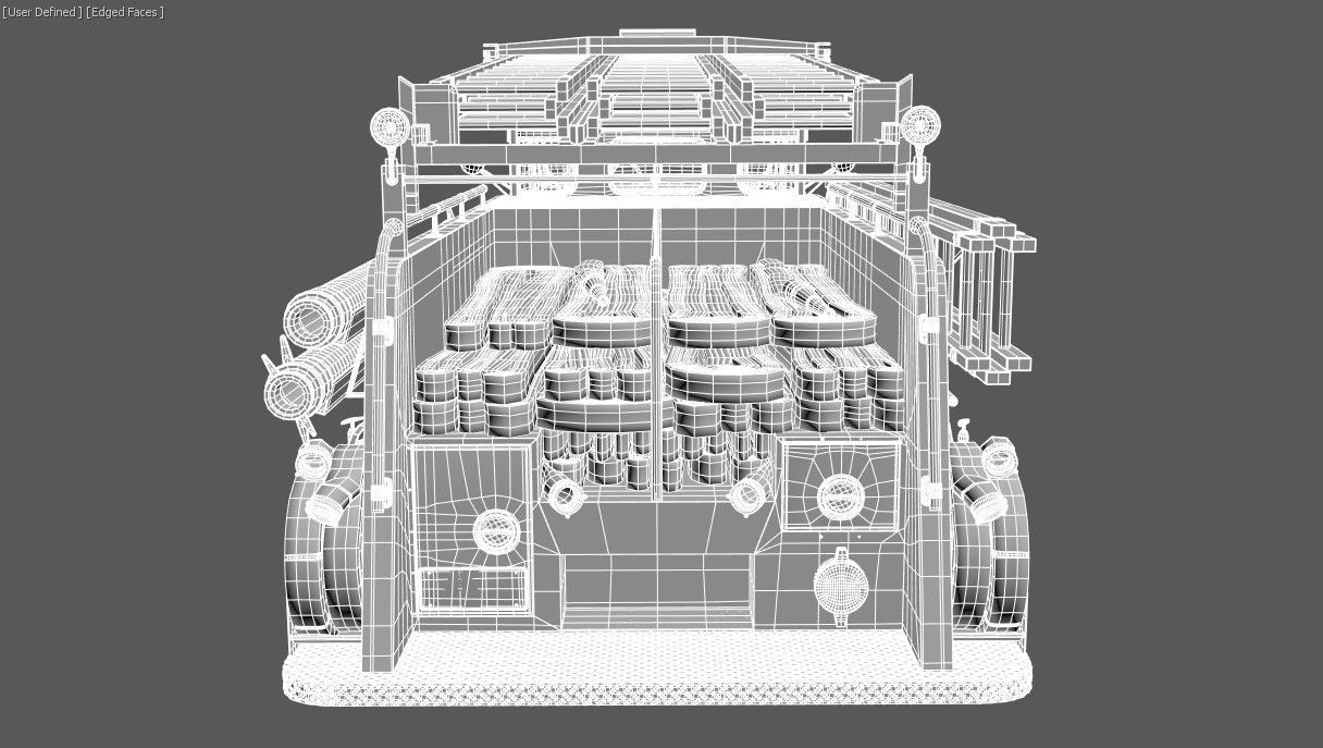 Fire Truck - ENGINE 97 1953 FWD Pumper high poly 3D model | CGTrader