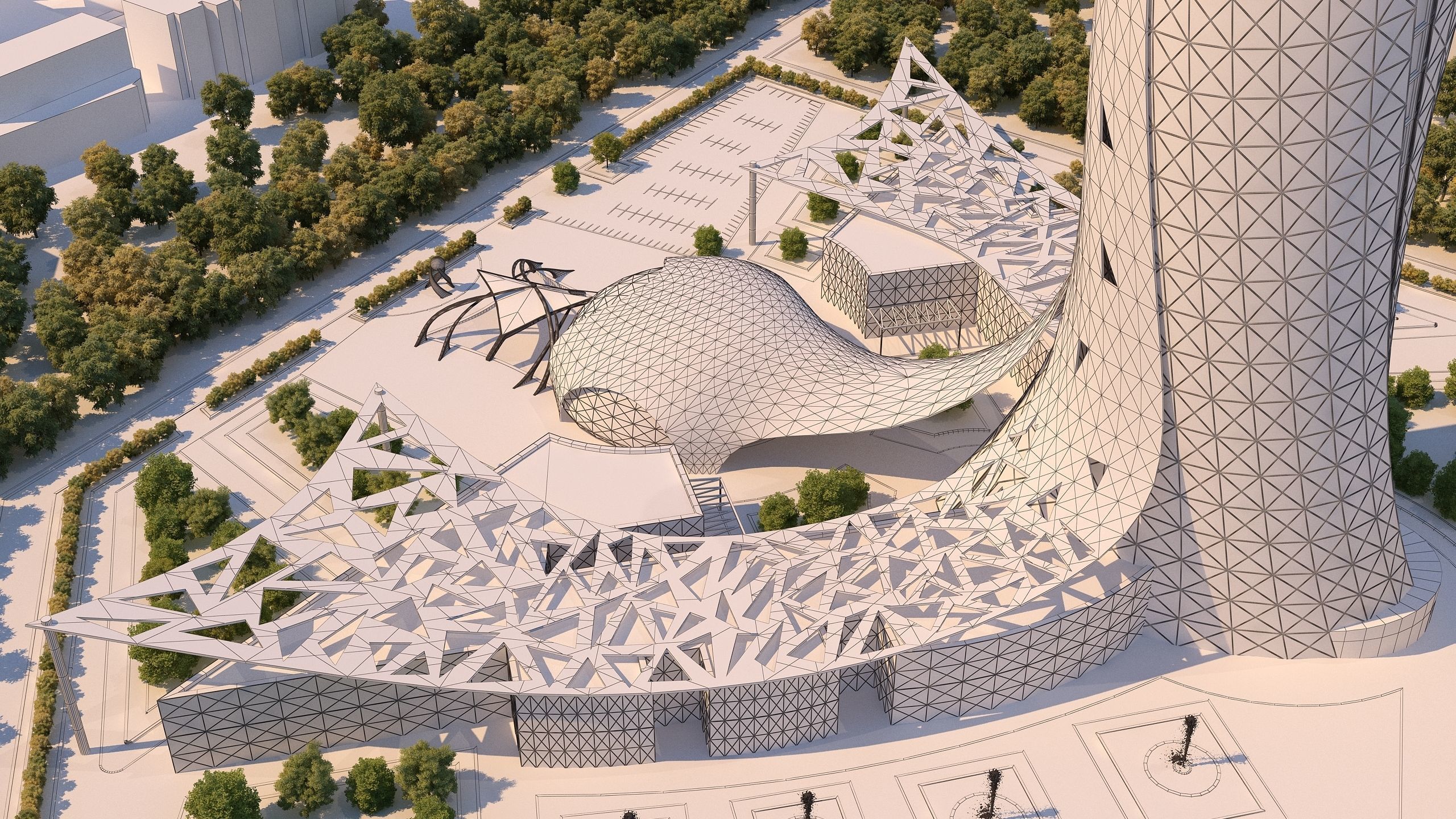 0060 - Organic-Parametric Skyscraper 3D model | CGTrader