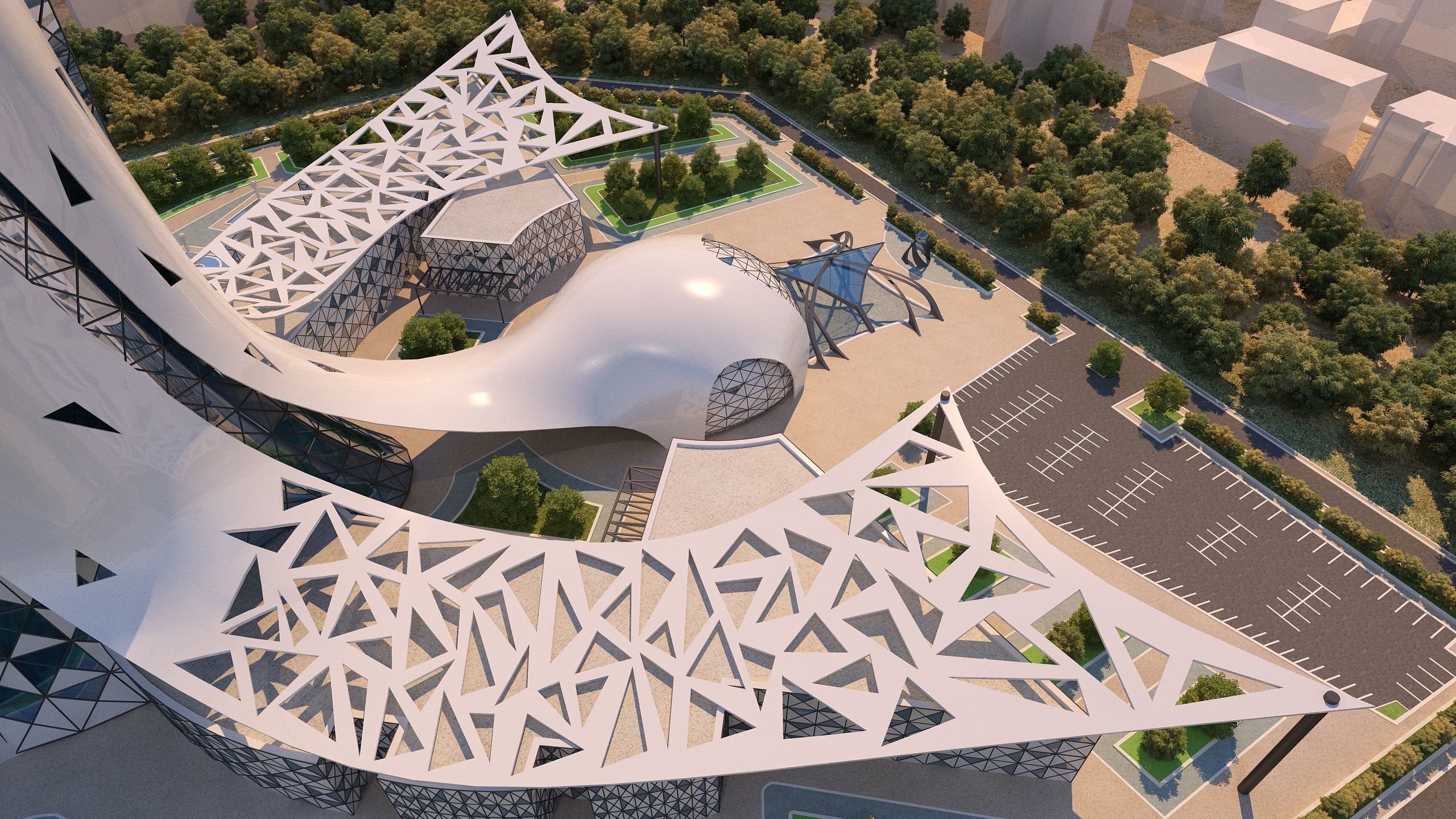 0060 - Organic-Parametric Skyscraper 3D model | CGTrader