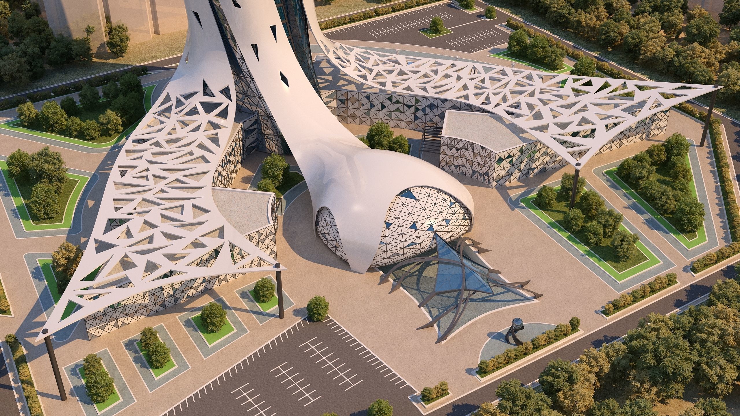 0060 - Organic-Parametric Skyscraper 3D model | CGTrader