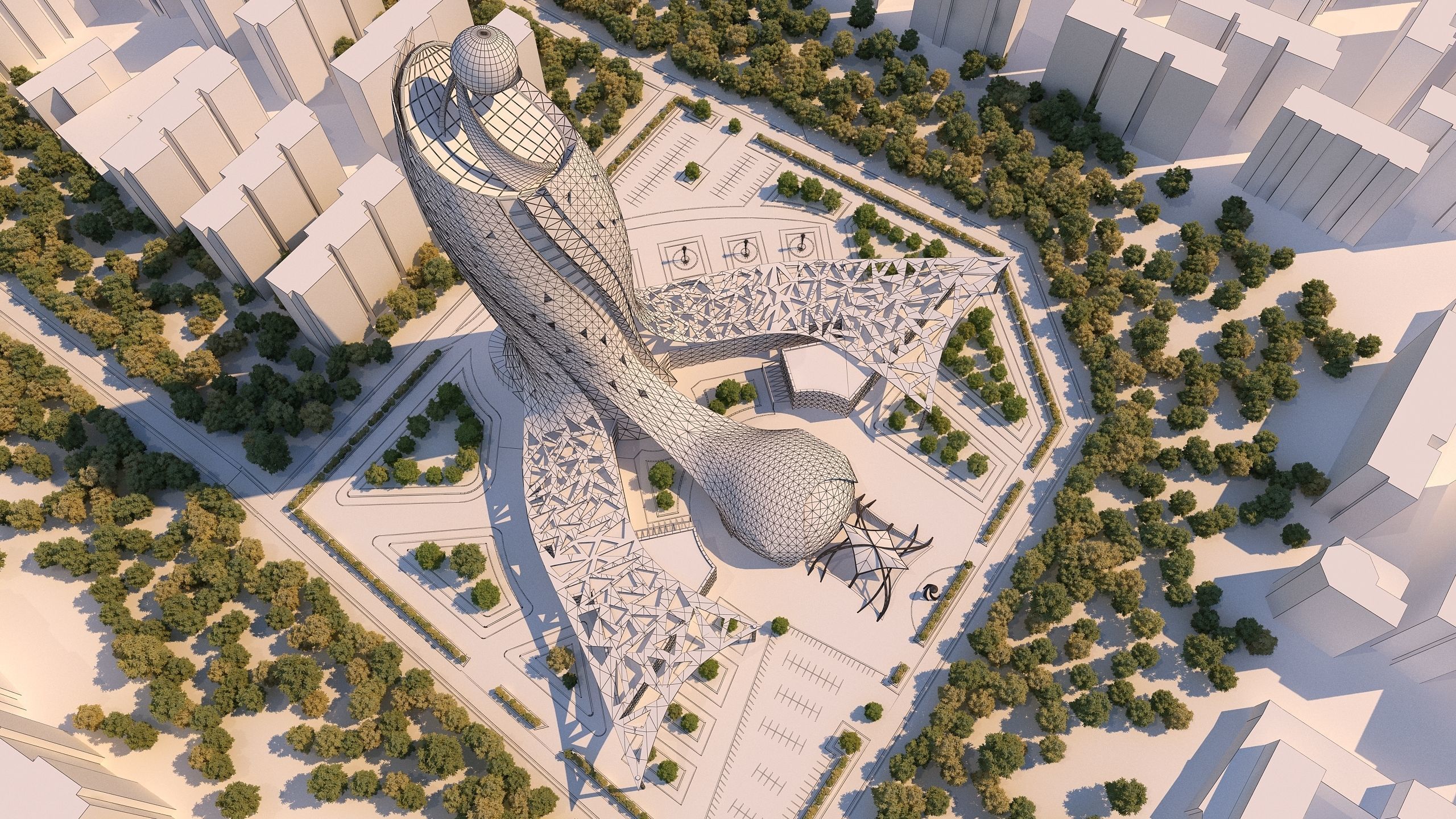 0060 - Organic-Parametric Skyscraper 3D model | CGTrader