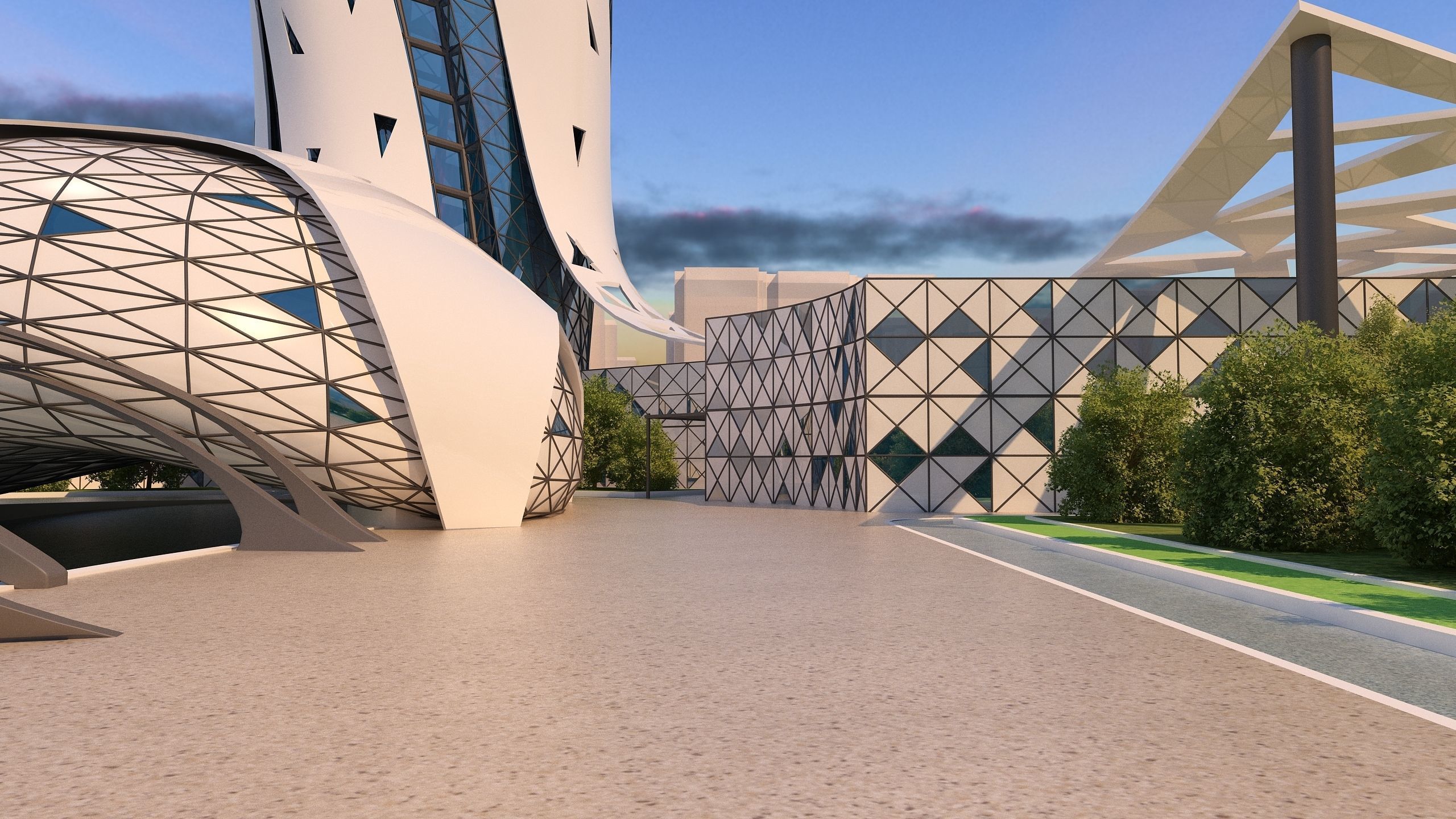 0060 - Organic-Parametric Skyscraper 3D model | CGTrader