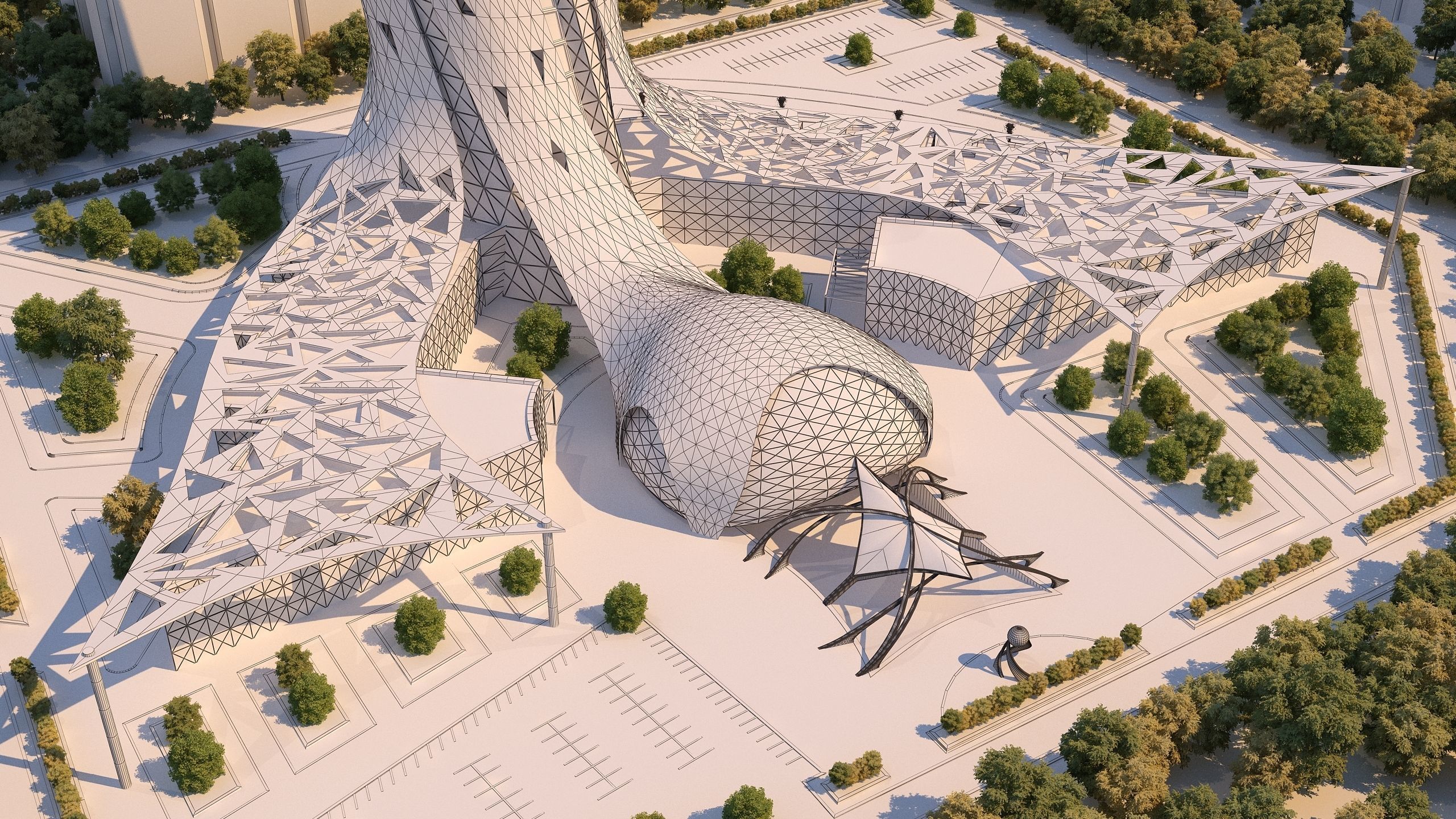 0060 - Organic-Parametric Skyscraper 3D model | CGTrader