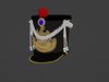 Napoleonic French Shako with Artillery Insignia 3D model | CGTrader