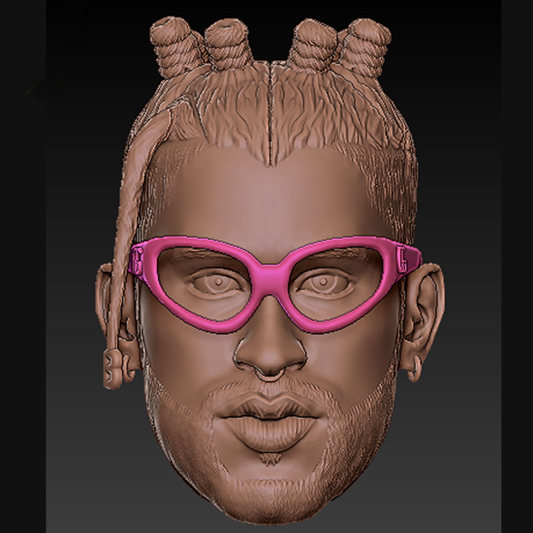 bad bunny mask 3D model | CGTrader