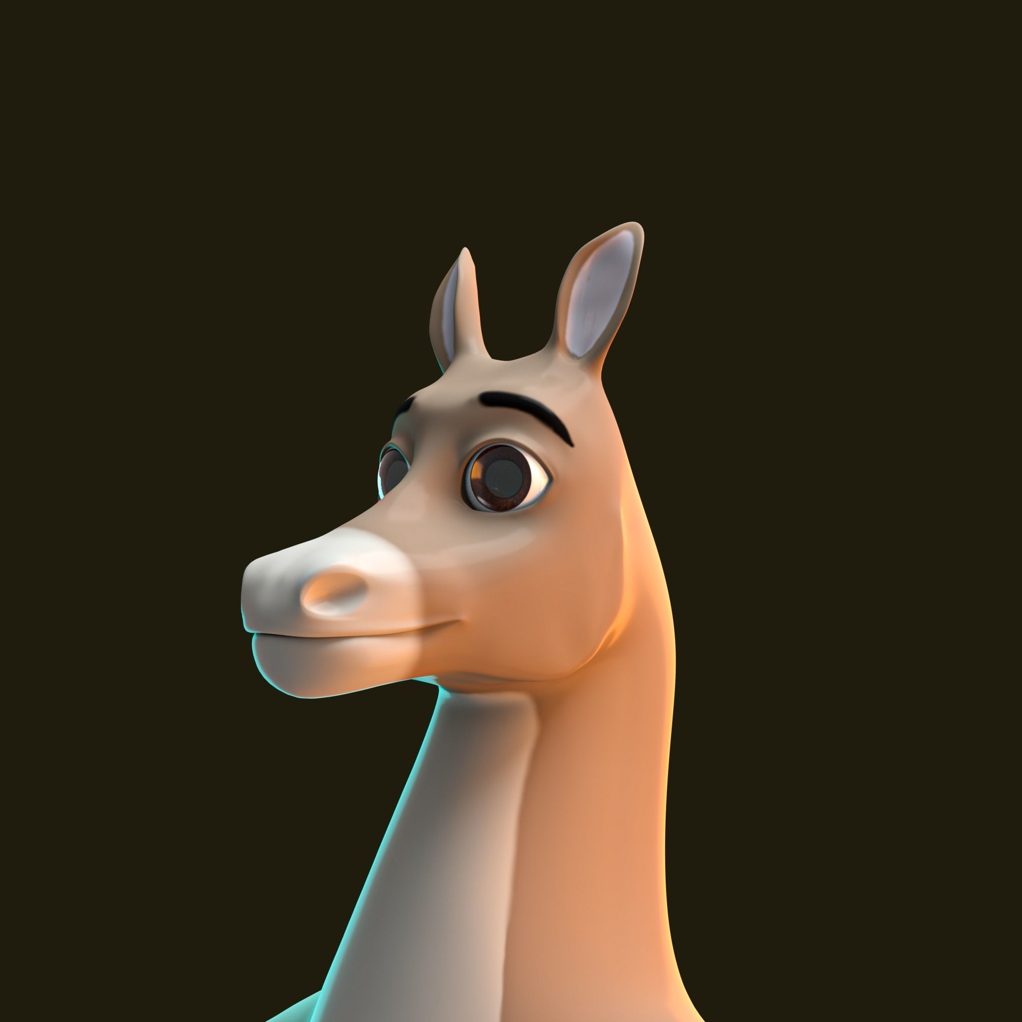 3D model Stylized Male Donkey Rigged VR / AR / low-poly | CGTrader