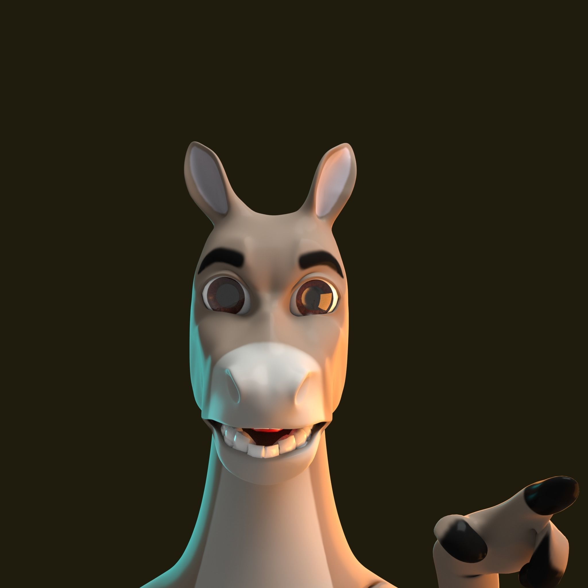 3D model Stylized Male Donkey Rigged VR / AR / low-poly | CGTrader