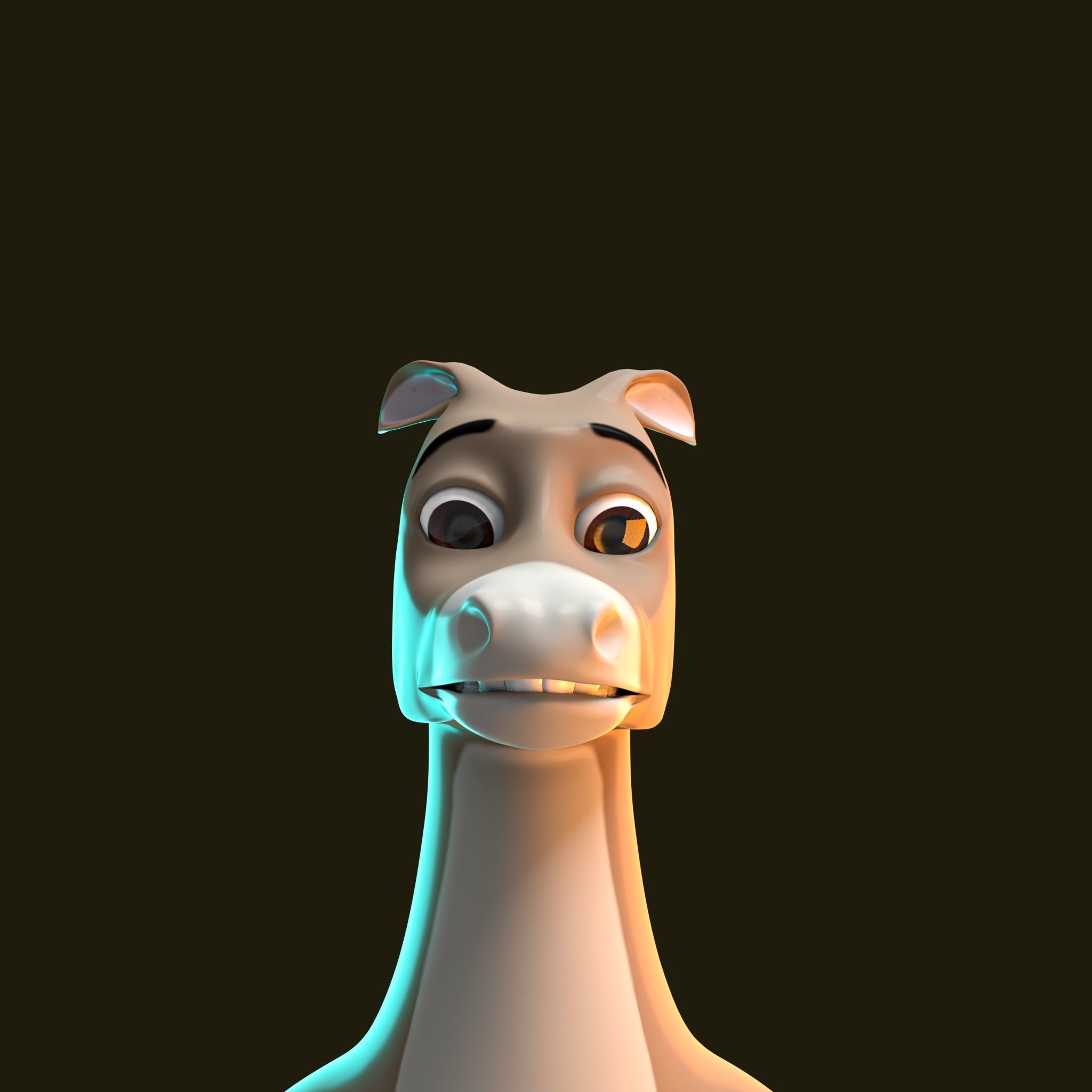 3D model Stylized Male Donkey Rigged VR / AR / low-poly | CGTrader
