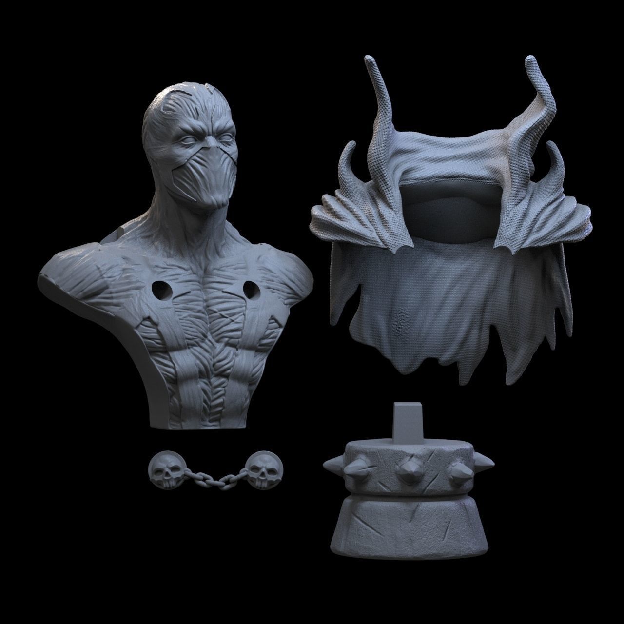 Spawn Bust 3d Model 3d Printable Cgtrader