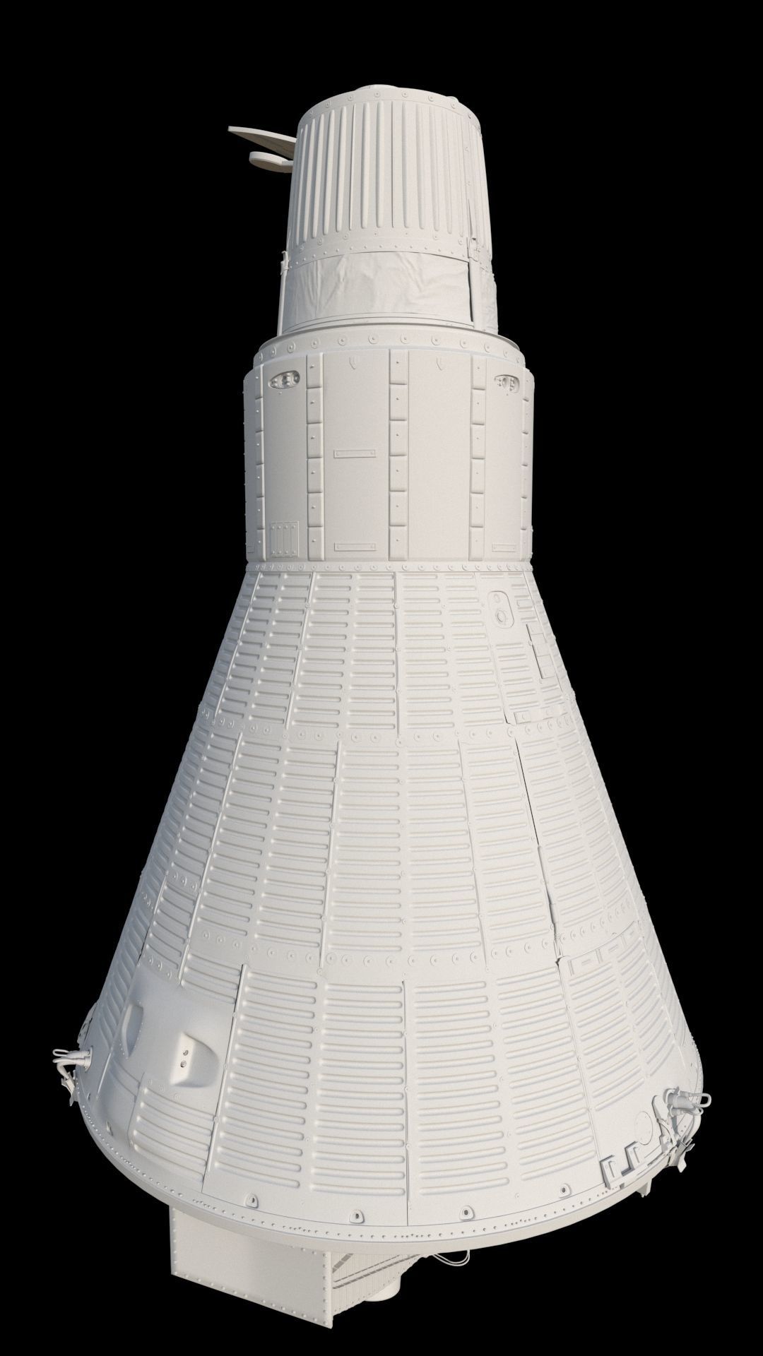 High quality 3D model Mercury Freedom7 capsule 3D model | CGTrader