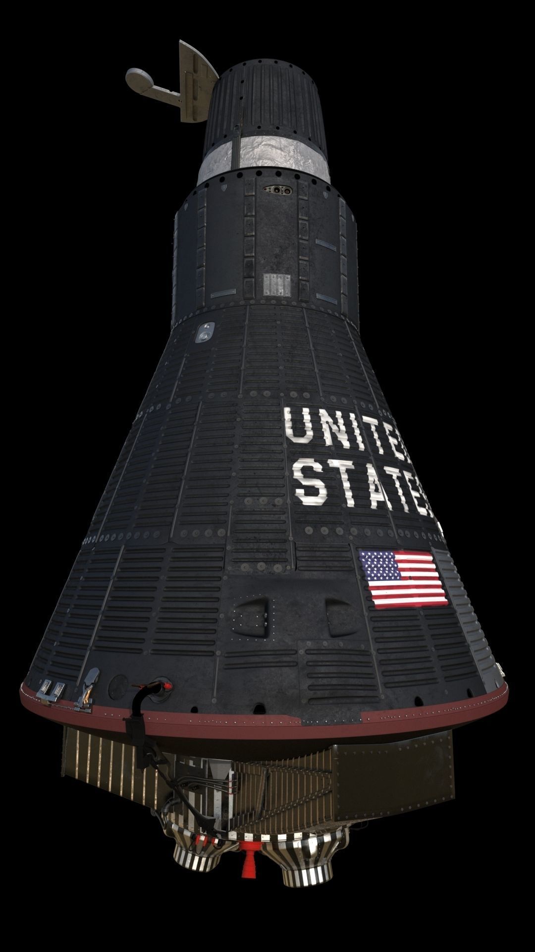 High quality 3D model Mercury Freedom7 capsule 3D model | CGTrader