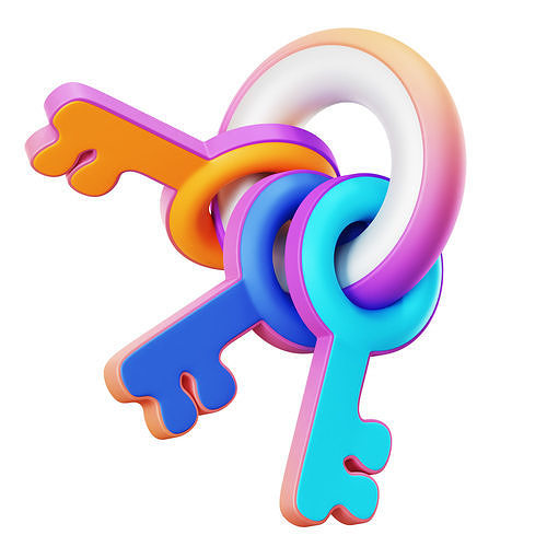 3D model Keys 3D Icon VR / AR / low-poly | CGTrader