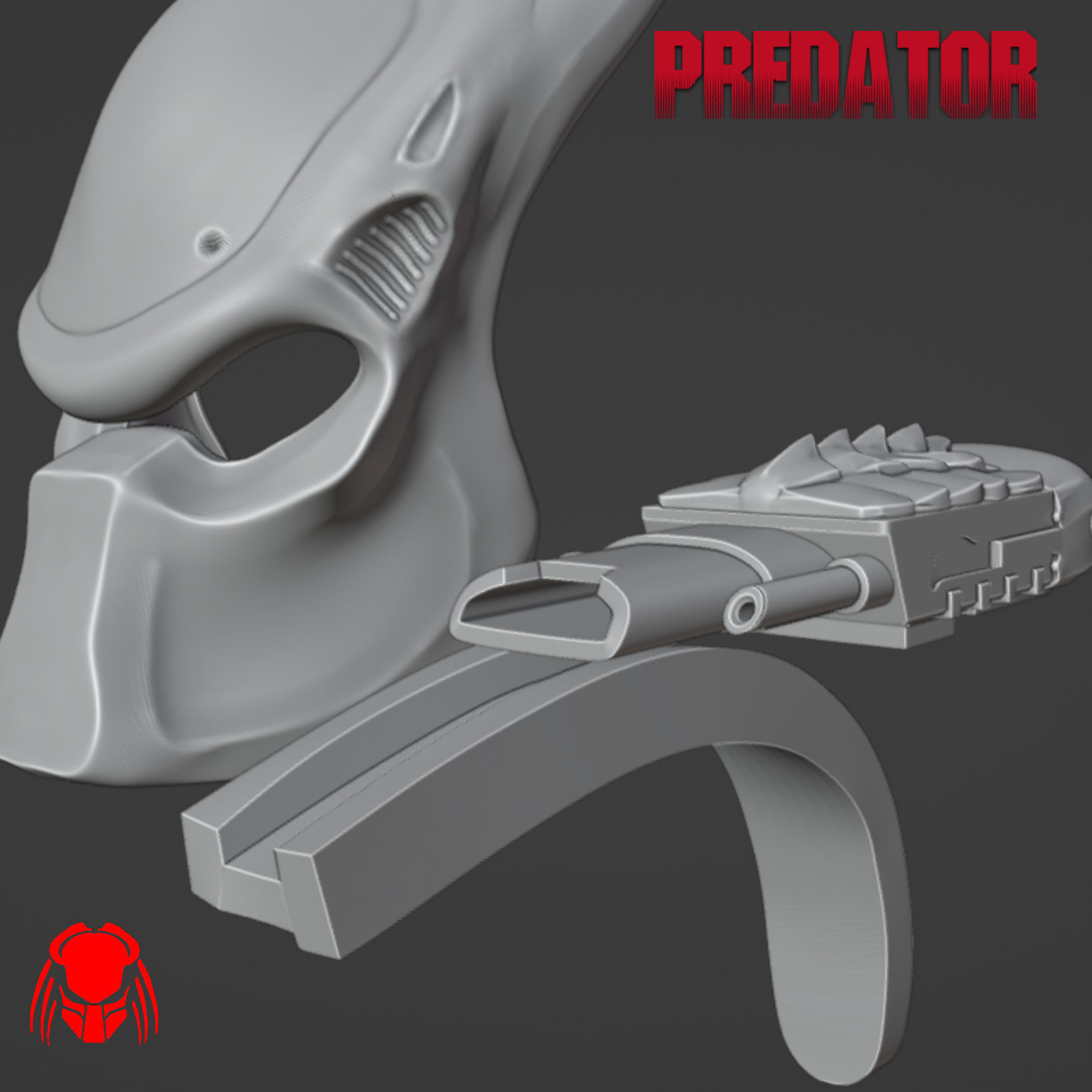 Predator City Hunter plasma cannon 3D model 3D printable | CGTrader