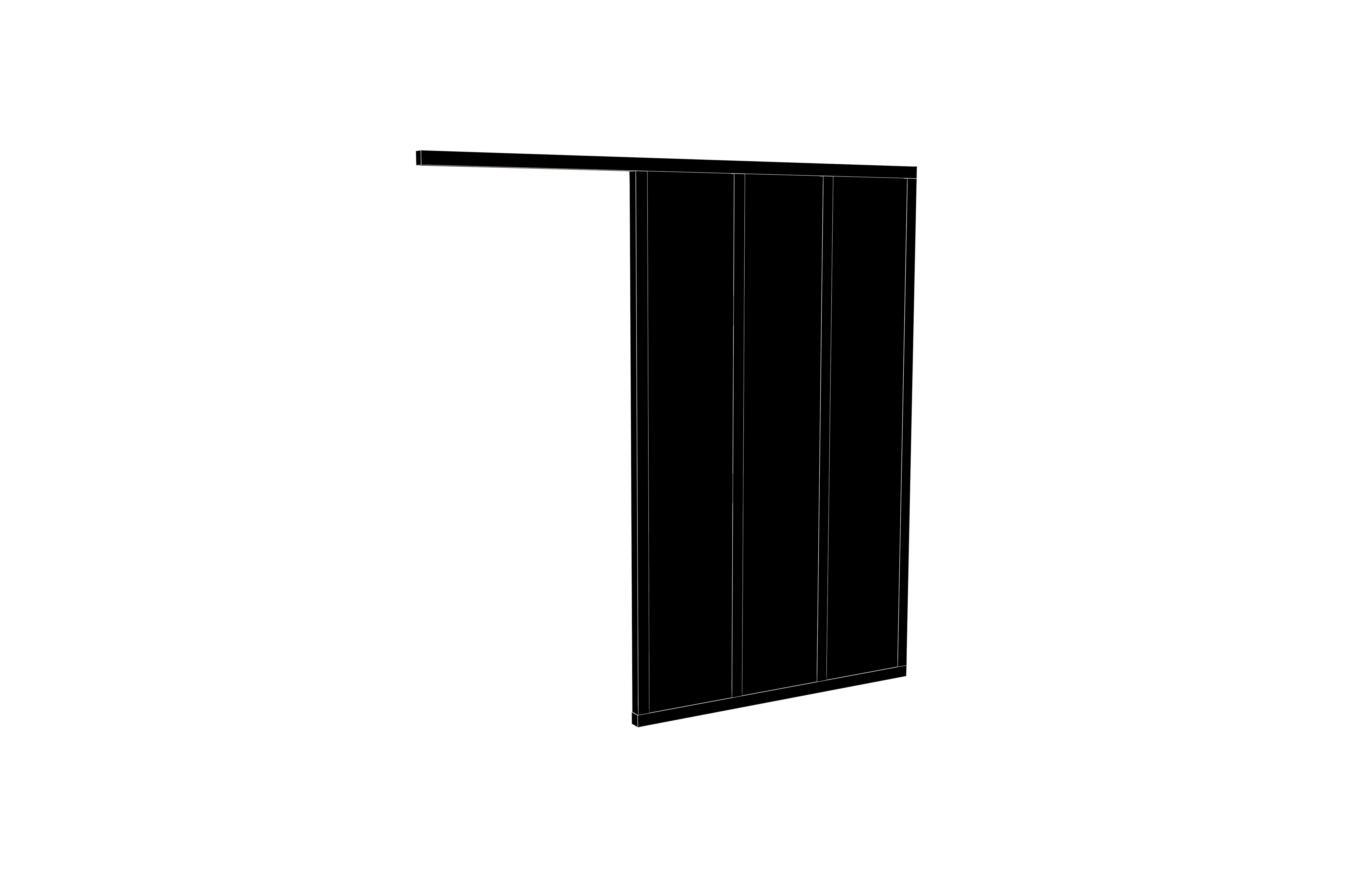 3d Model Glass Room Divider V1 001 Vr Ar Low Poly Cgtrader