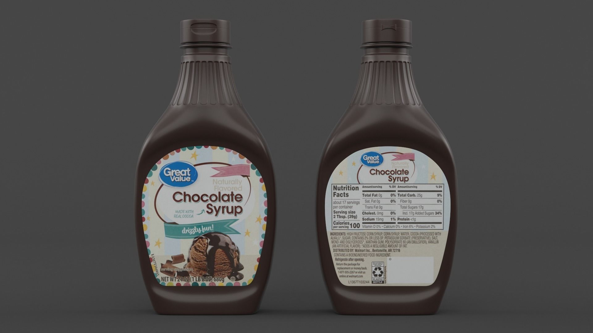 Chocolate Syrup 3D model | CGTrader