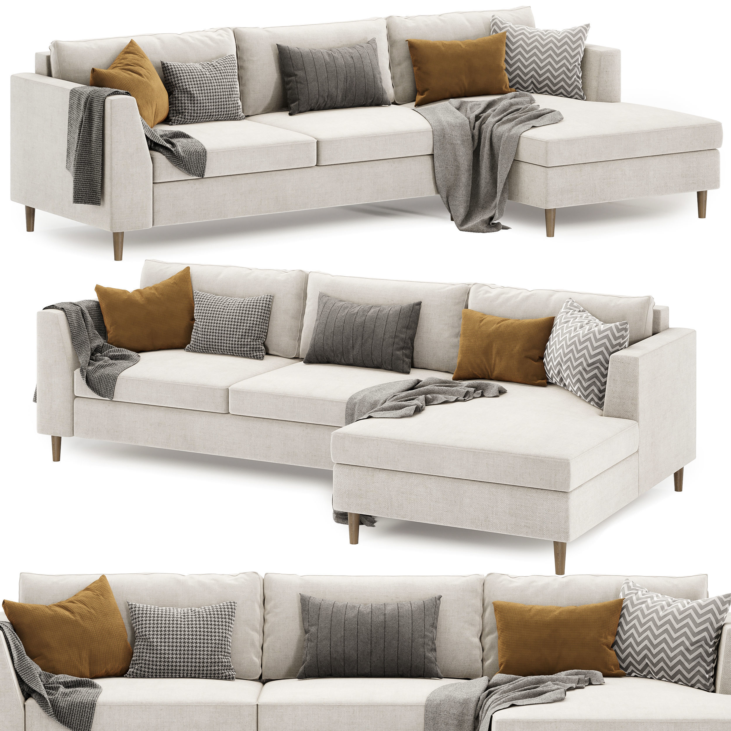 Avondale sectional sofa 3D model | CGTrader