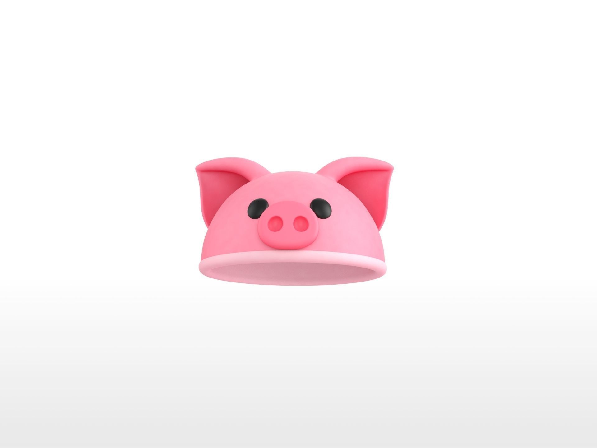 Hat014 Pig Hat 3D model | CGTrader