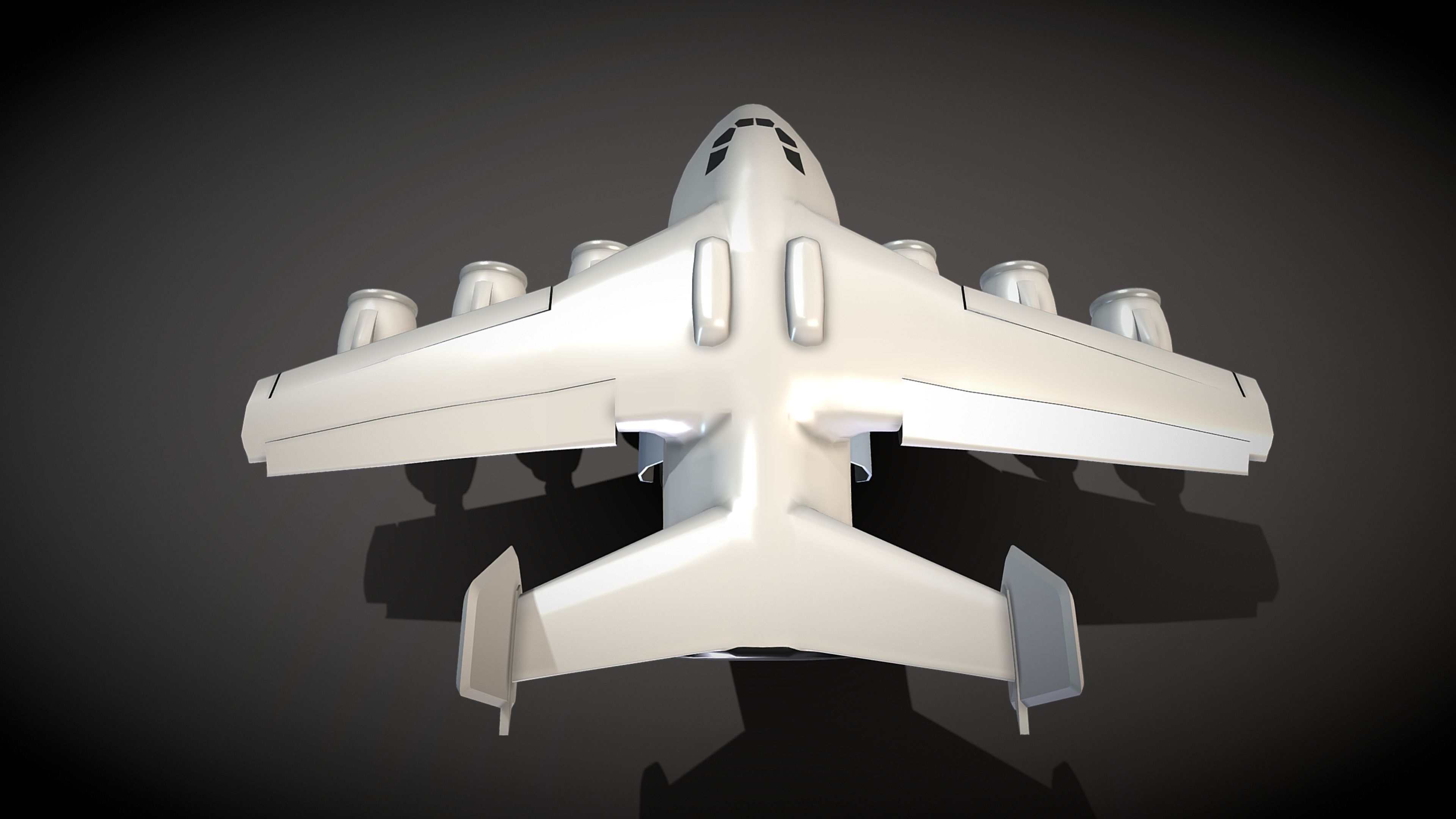 3D model Cartoon Antonov An-225 Mriya VR / AR / low-poly | CGTrader