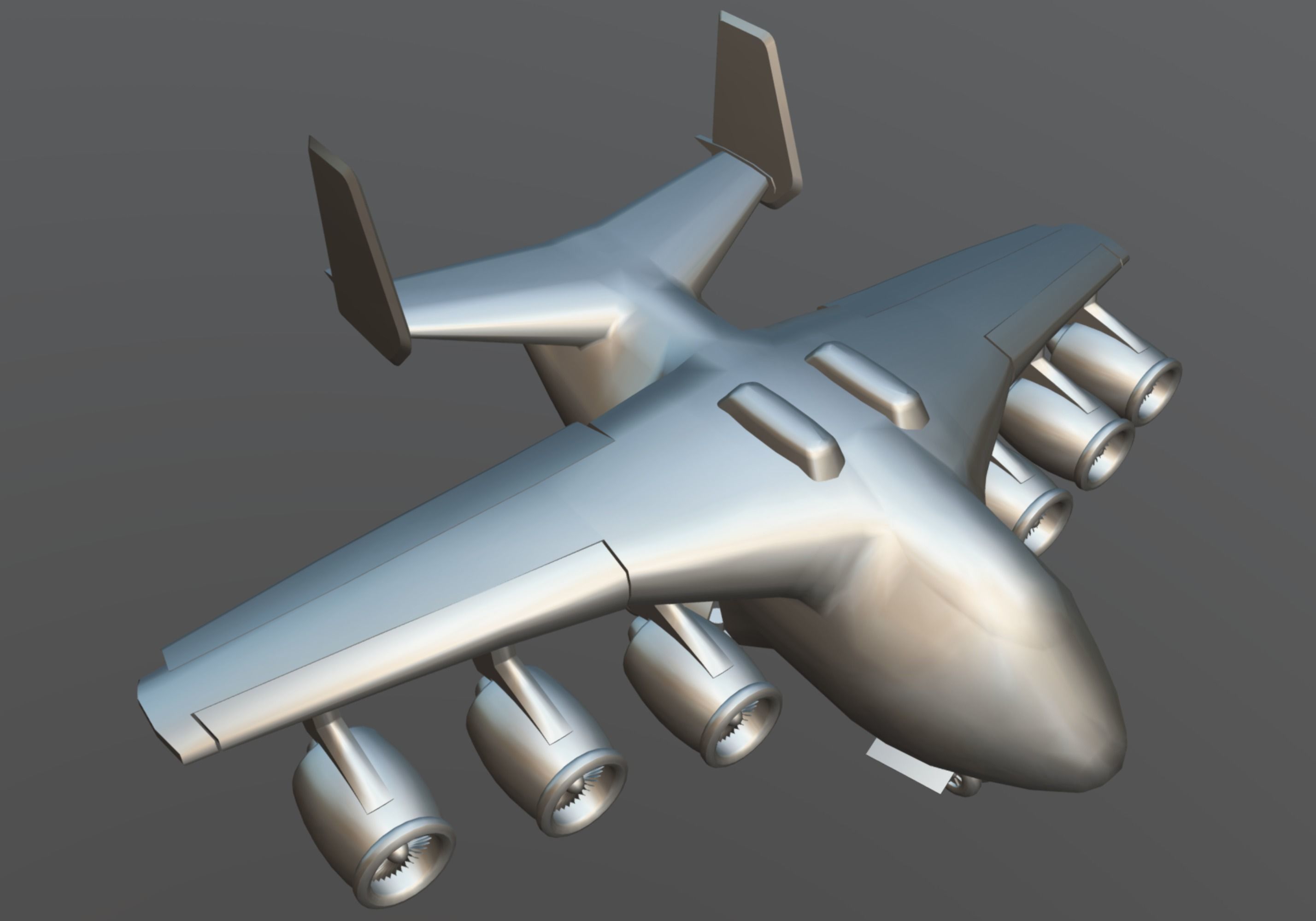 3D model Cartoon Antonov An-225 Mriya VR / AR / low-poly | CGTrader