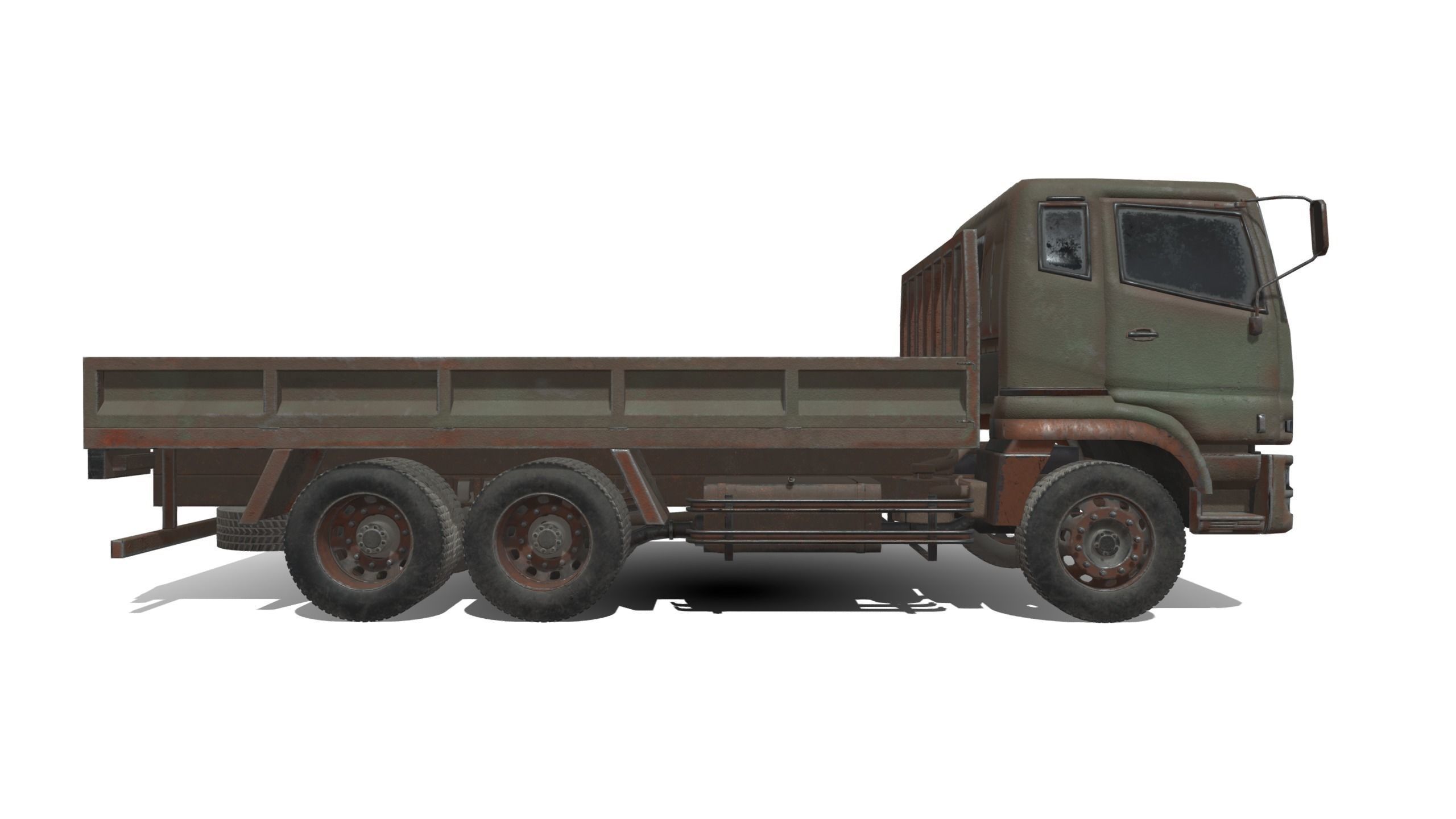 mitsubishi-fuso-super-great old truck 3D model | CGTrader
