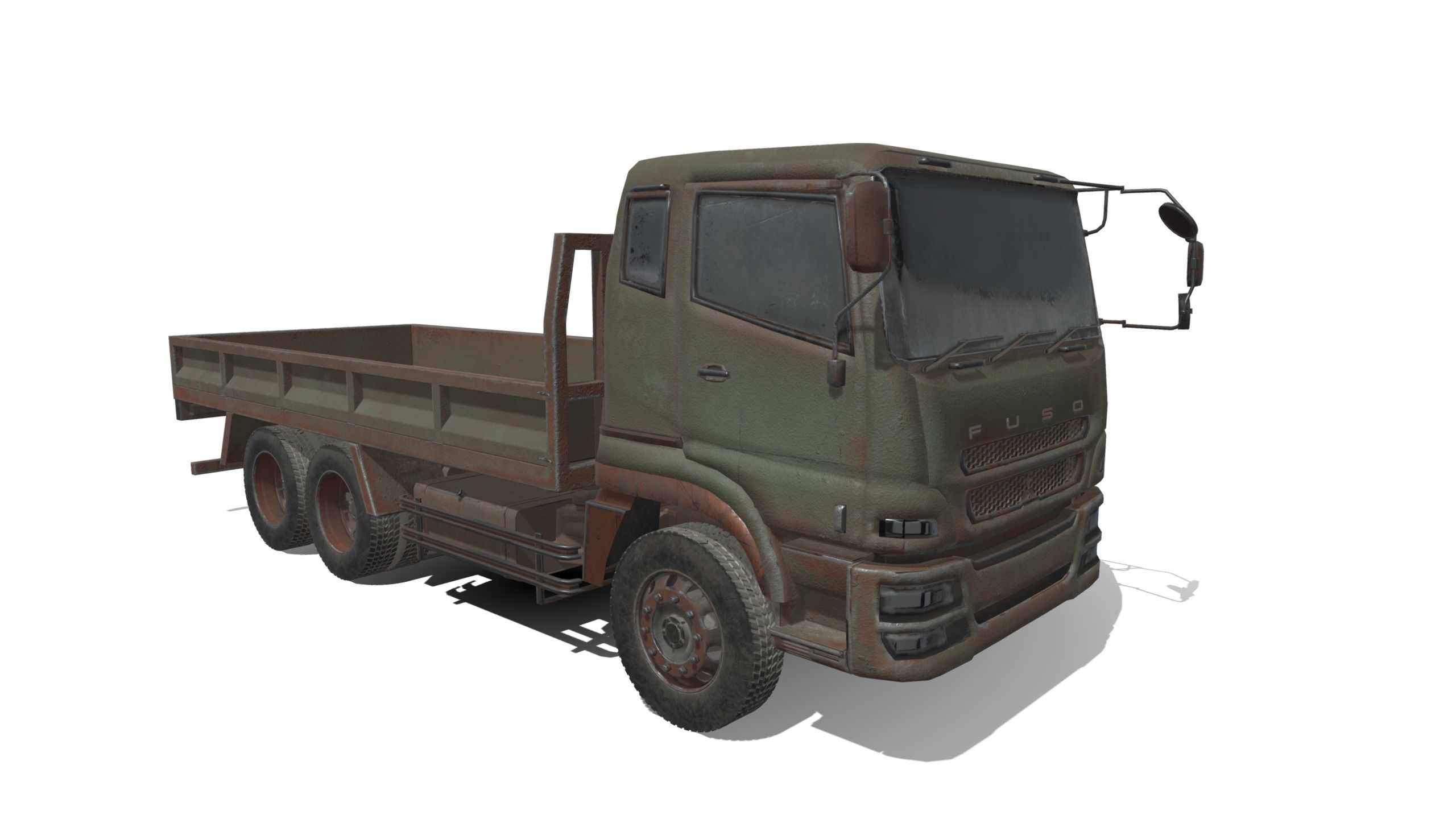 mitsubishi-fuso-super-great old truck 3D model | CGTrader