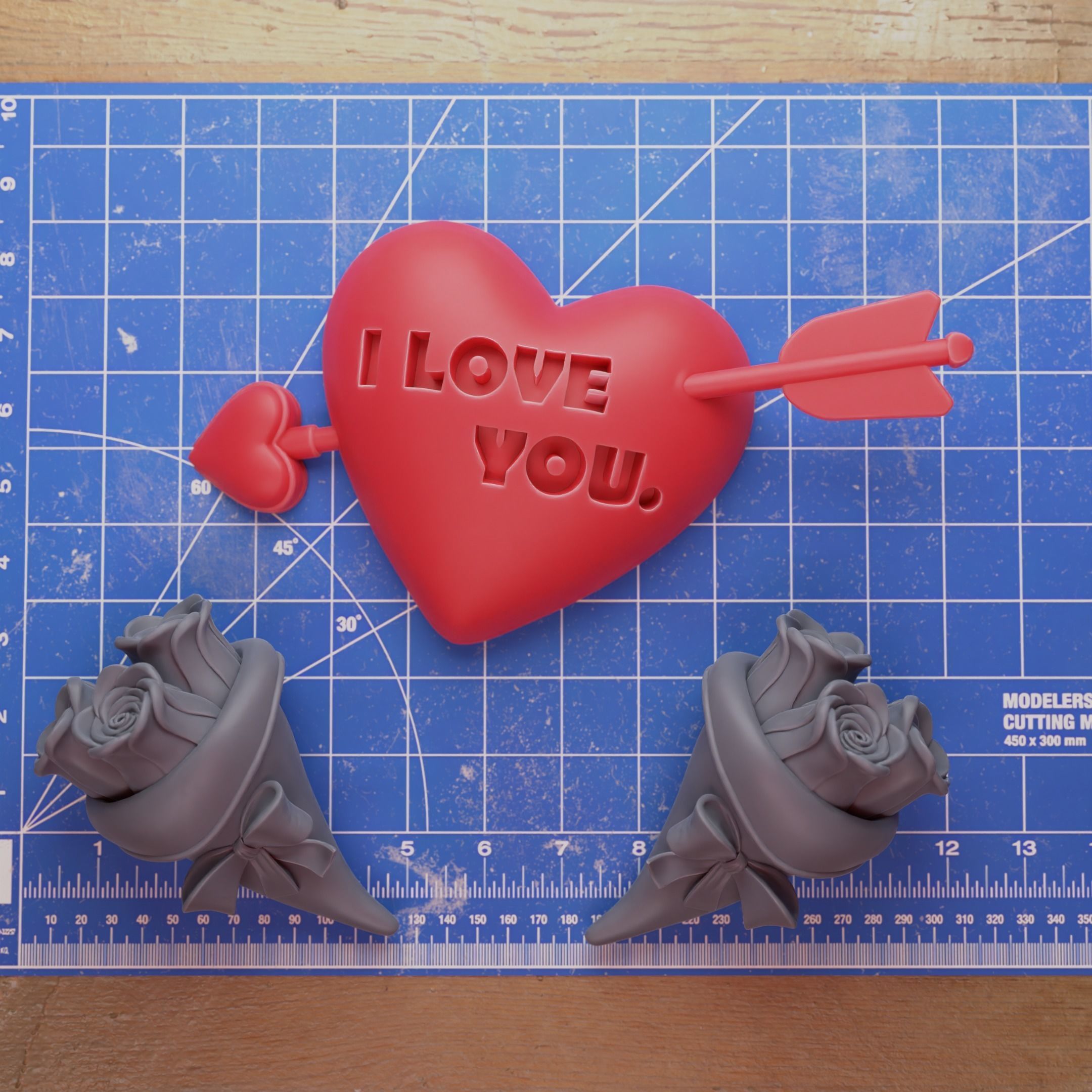 Valentines day Love magnets 3D model 3D printable | CGTrader