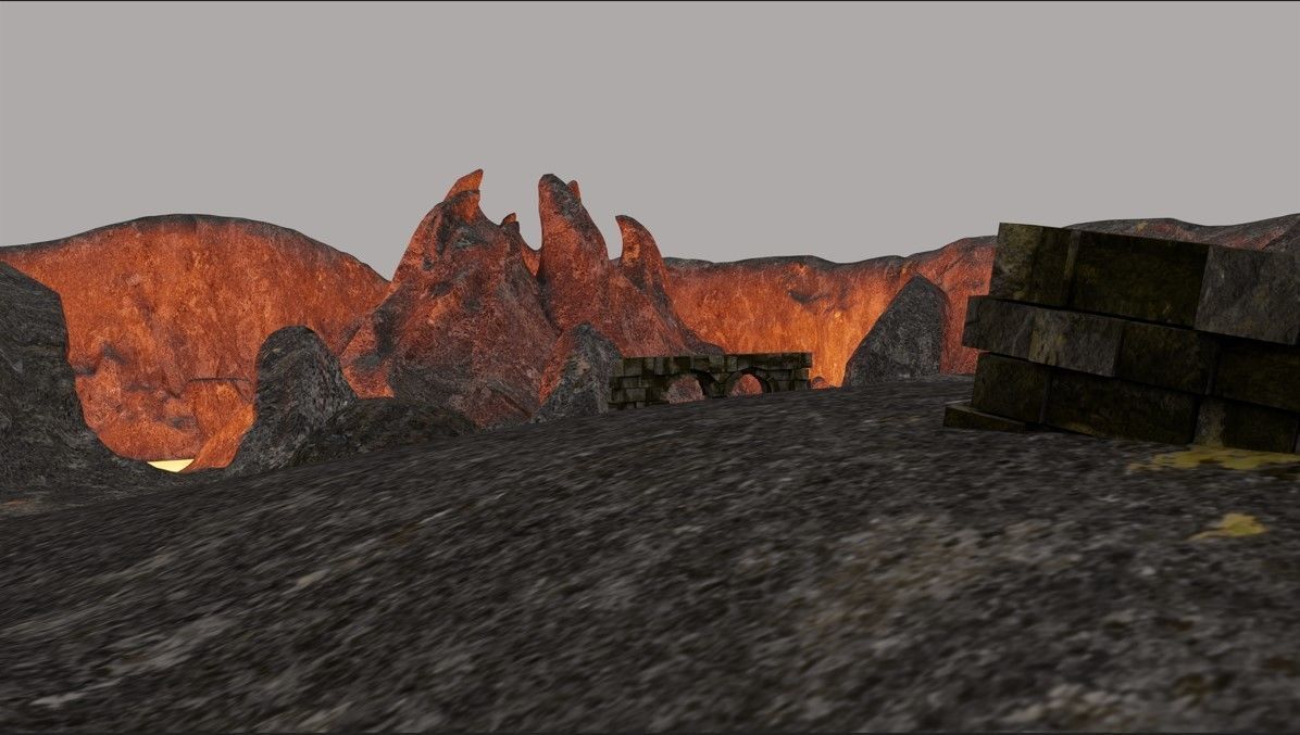 Vocanic Moutain Map 3D model | CGTrader