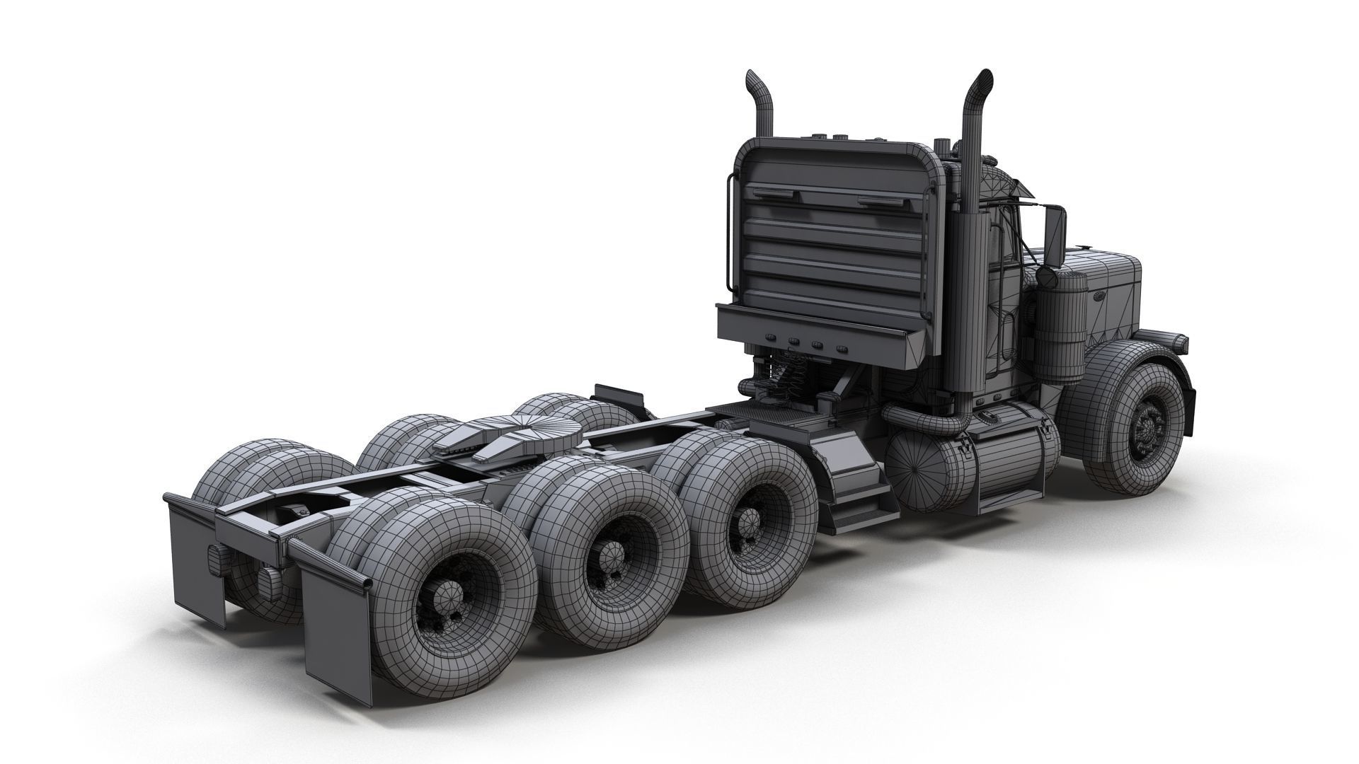 3D model Peterbilt 379 heavy hauler truck VR / AR / low-poly | CGTrader