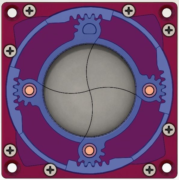 D20T3B4TY1-industrial mechanical shutter design CNC machining 3D model ...