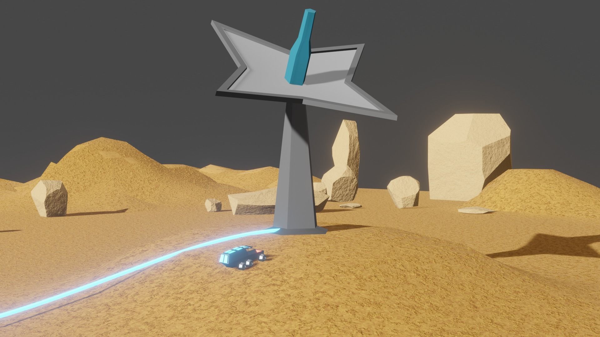 3D model The mars base project pack low-poly 3D model VR / AR / low ...