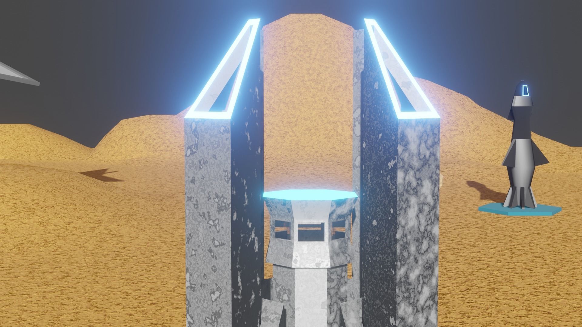 3D model The mars base project pack low-poly 3D model VR / AR / low ...