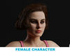 Realistic Female Character - Love 3D model rigged | CGTrader