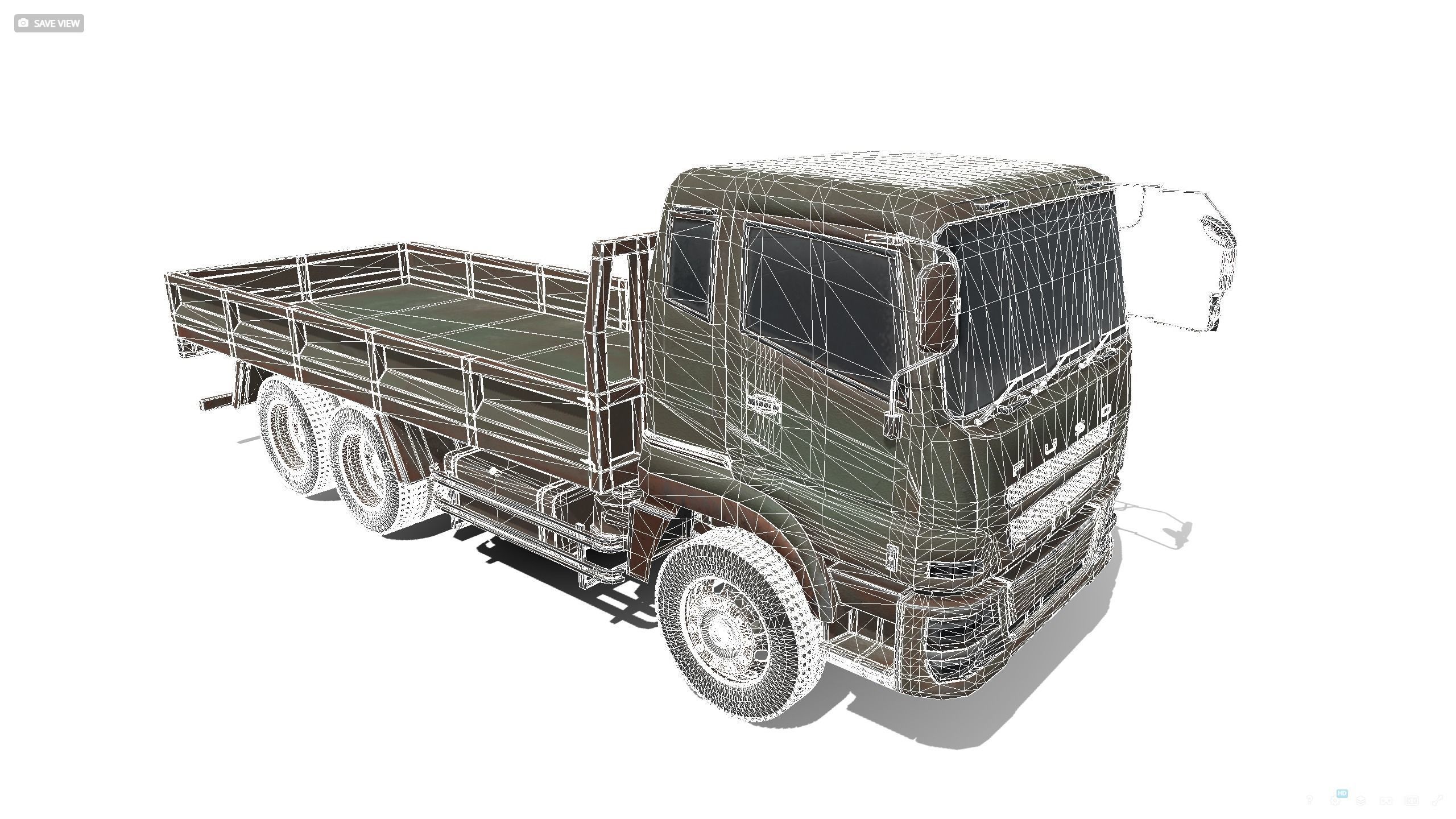 mitsubishi-fuso-super-great dump truck 3D model | CGTrader
