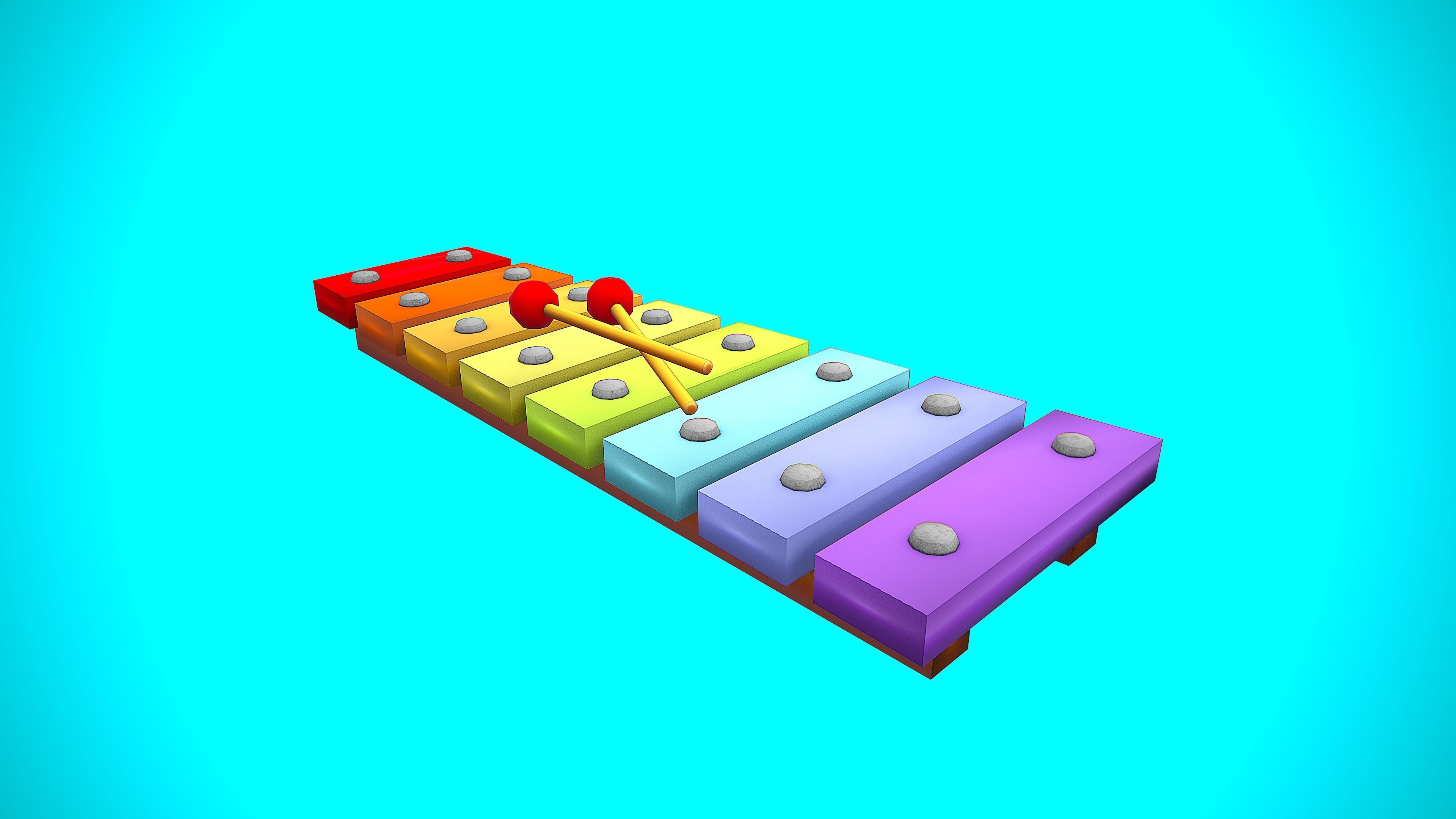 3D model XYLOPHONE CARTOON STYLIZED VR / AR / low-poly | CGTrader