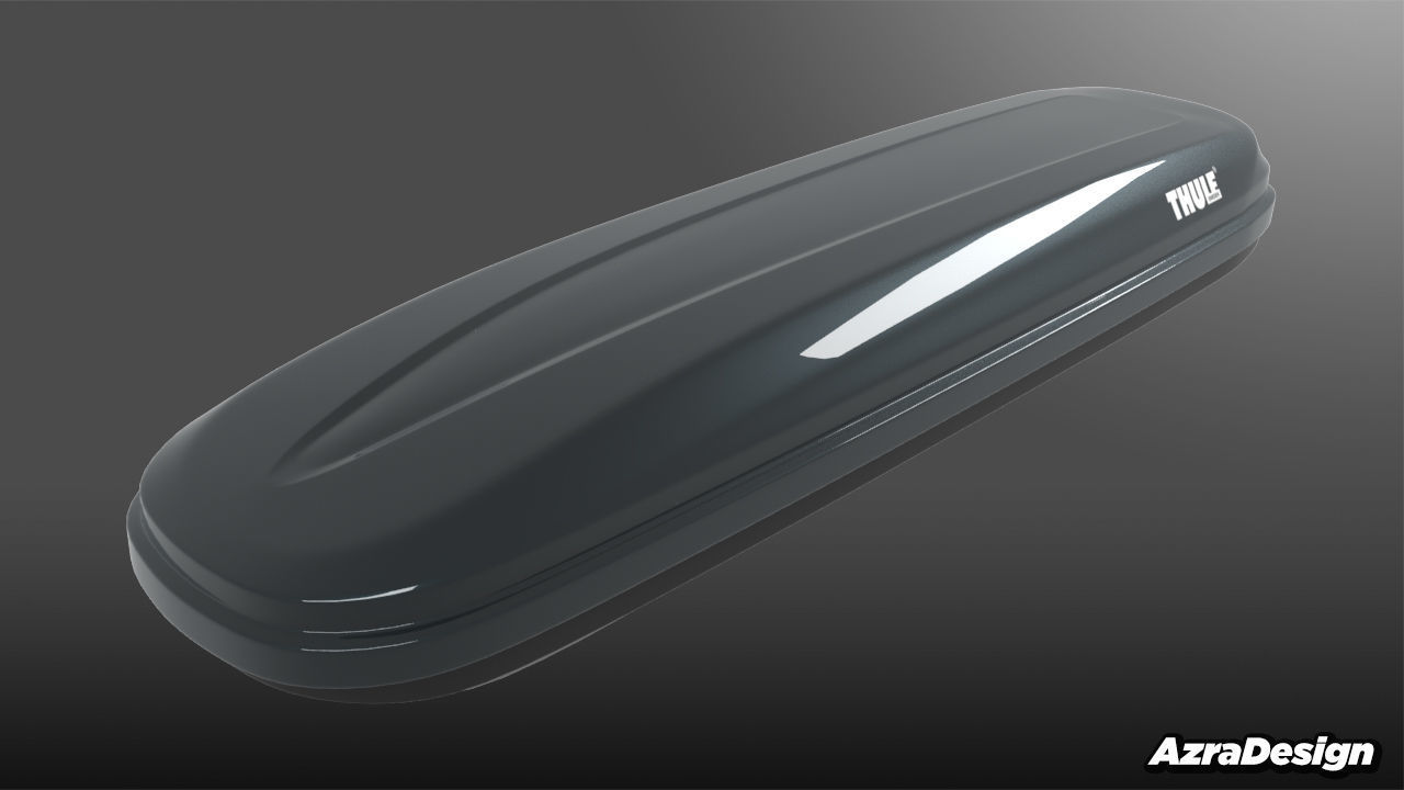 Thule Pulse Alpine - Car Roof Box - High Poly 3D model | CGTrader