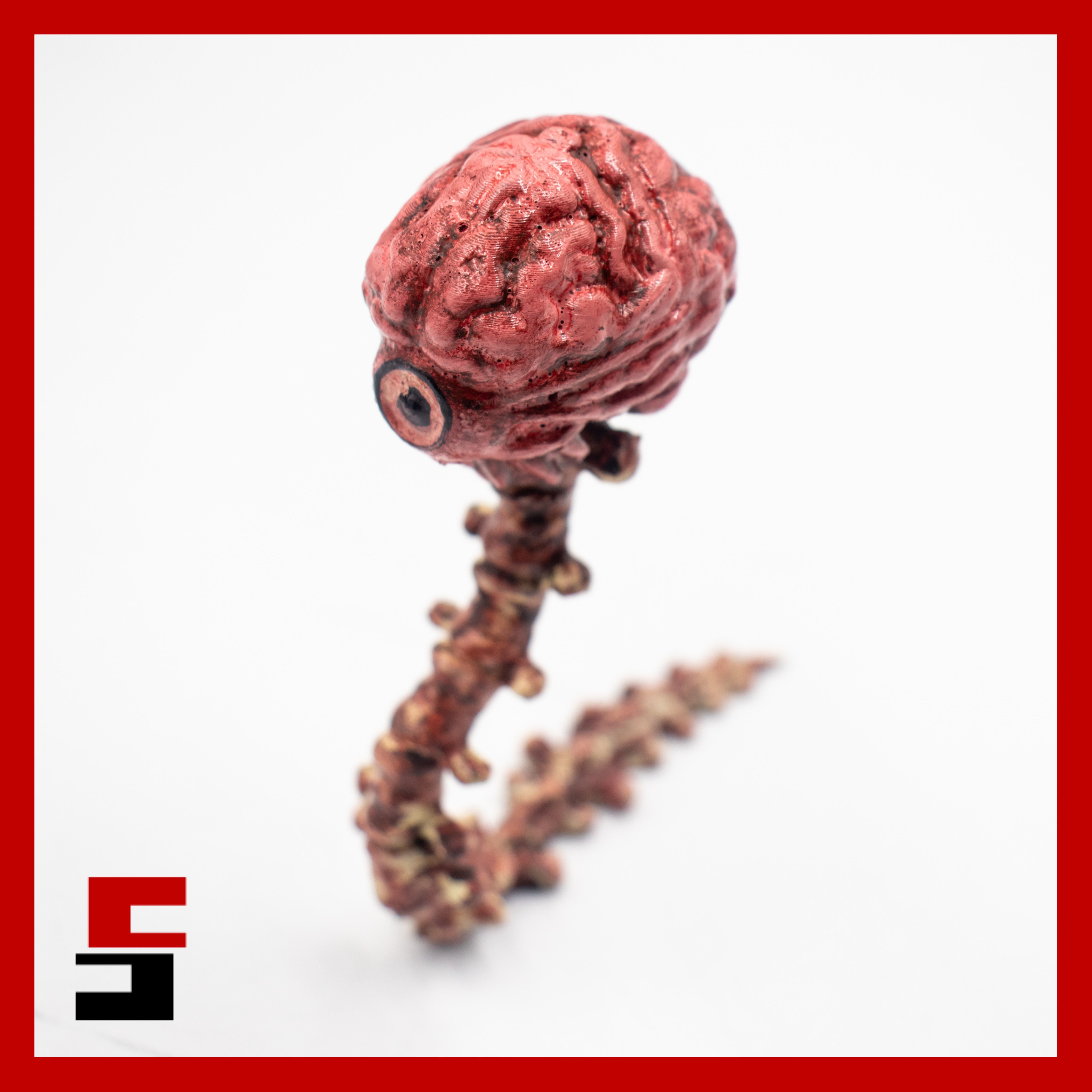 Brain Monster Miniature Figurine Static 3D model 3D printable | CGTrader