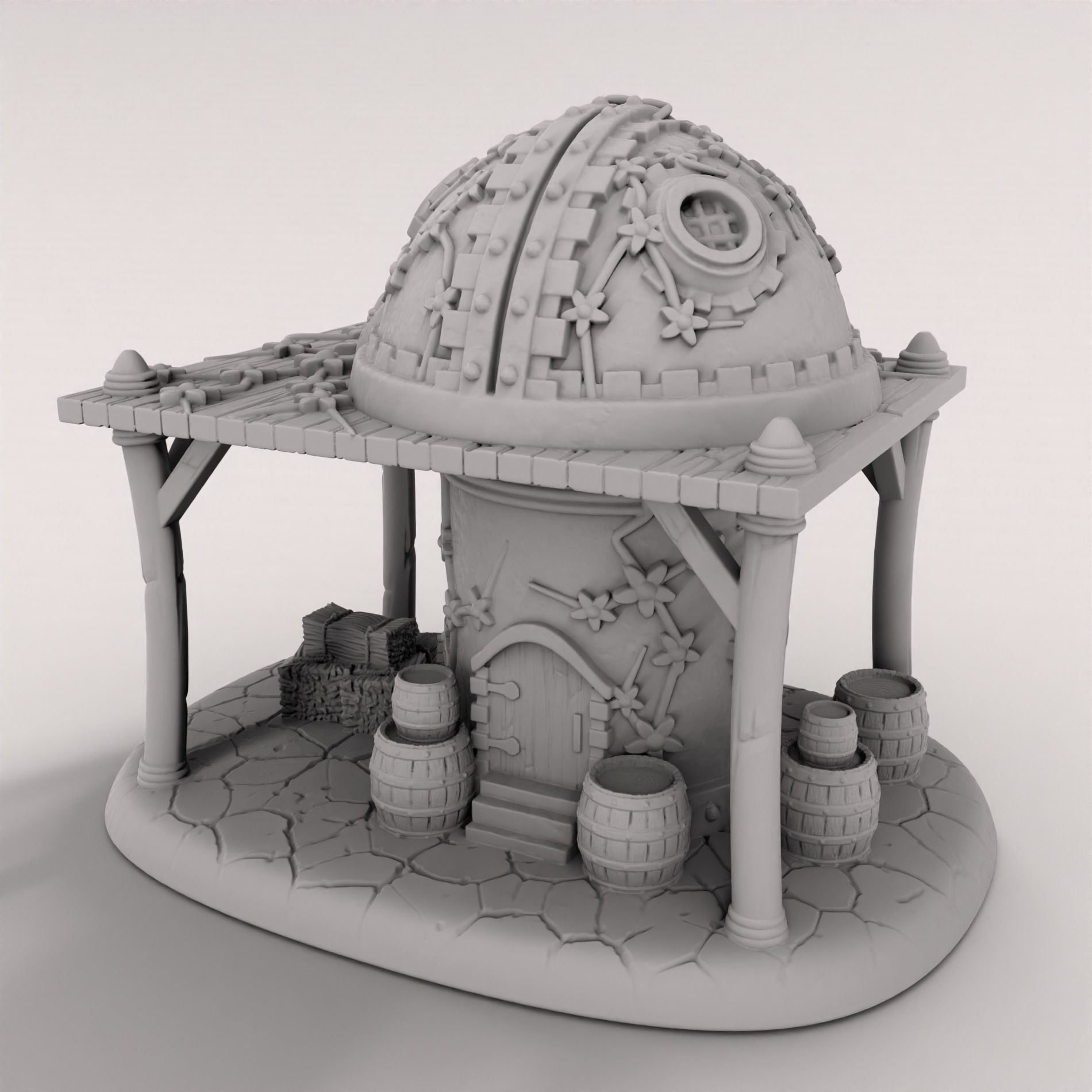 medieval house 3D model 3D printable | CGTrader