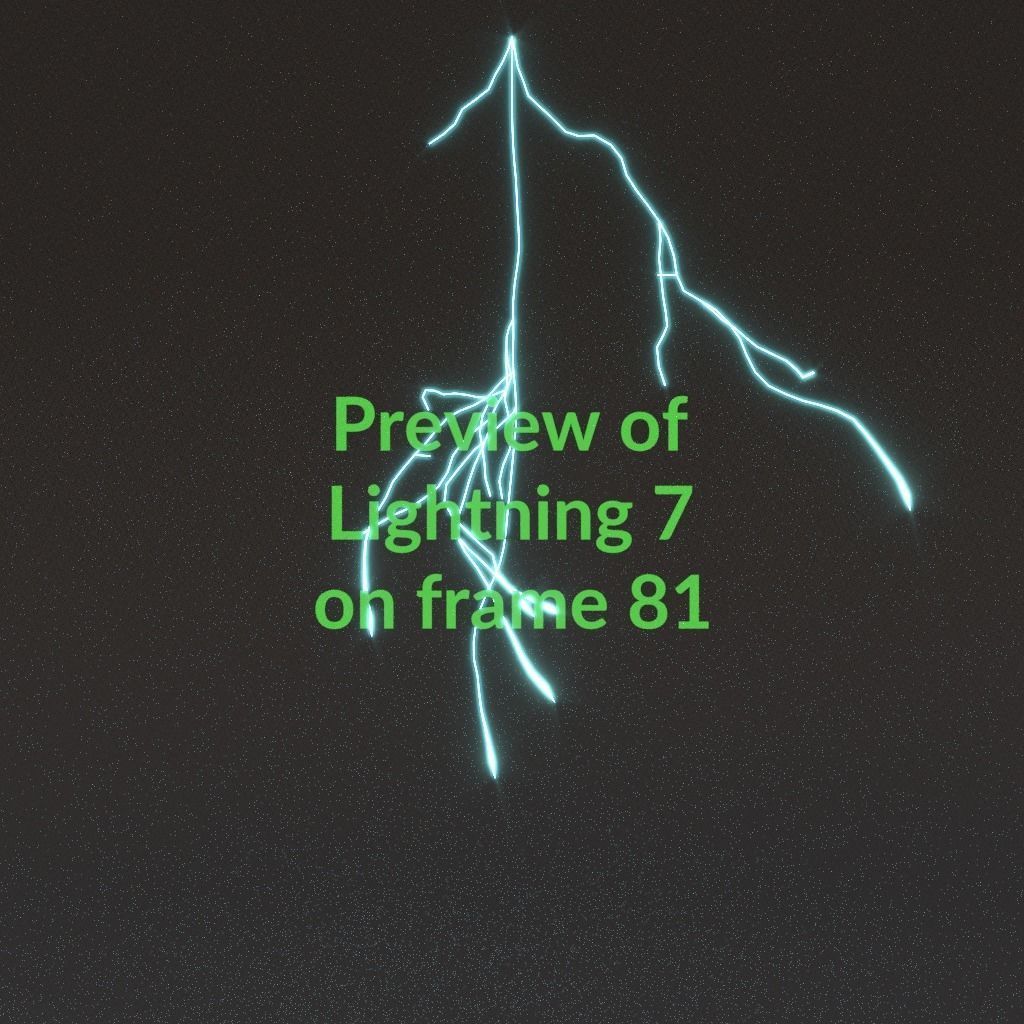 3D model Animated Lightning v7 VR / AR / low-poly | CGTrader