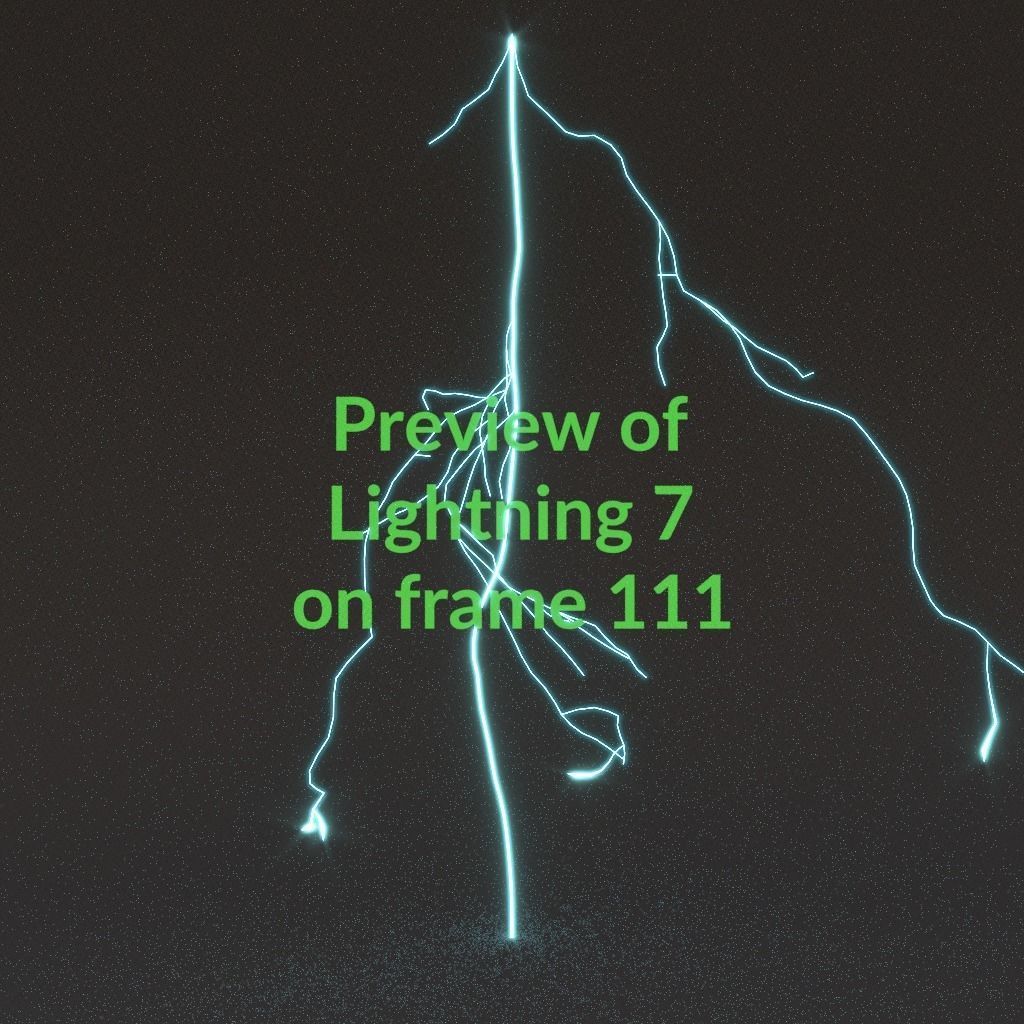 3D model Animated Lightning v7 VR / AR / low-poly | CGTrader