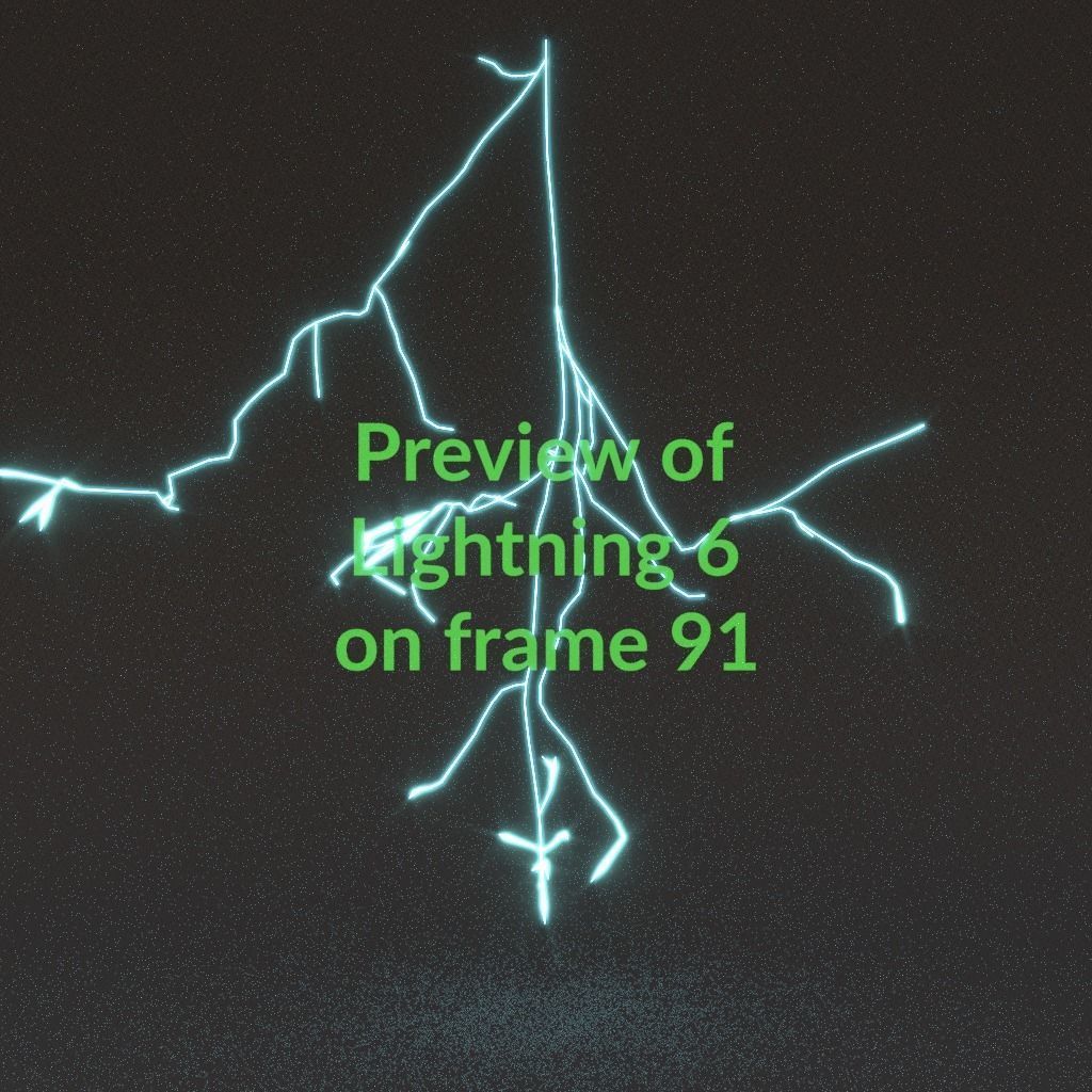 3D model Animated Lightning v6 VR / AR / low-poly | CGTrader