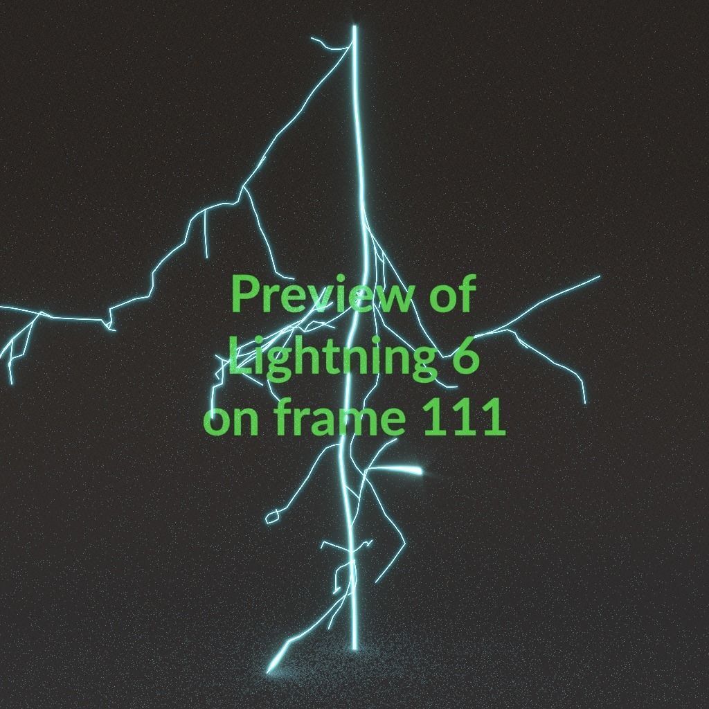 3D model Animated Lightning v6 VR / AR / low-poly | CGTrader