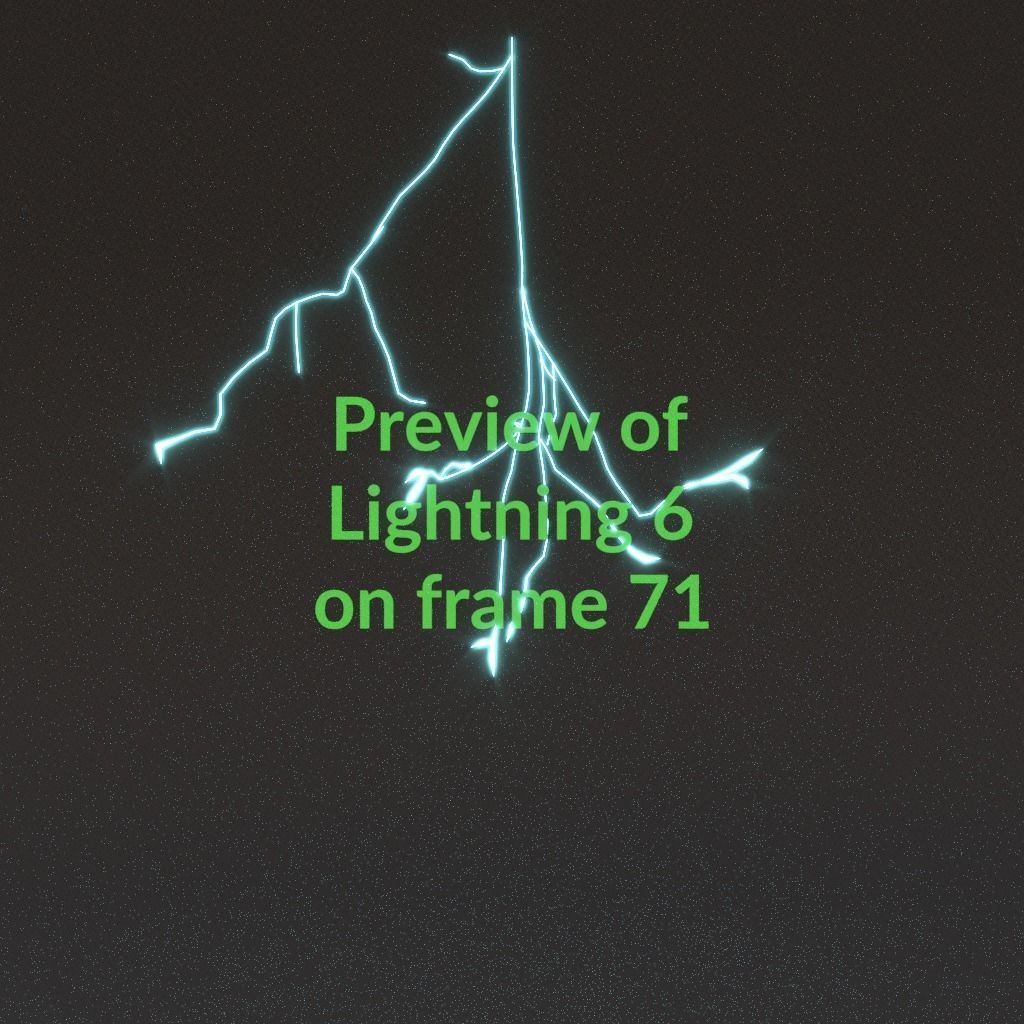 3D model Animated Lightning v6 VR / AR / low-poly | CGTrader