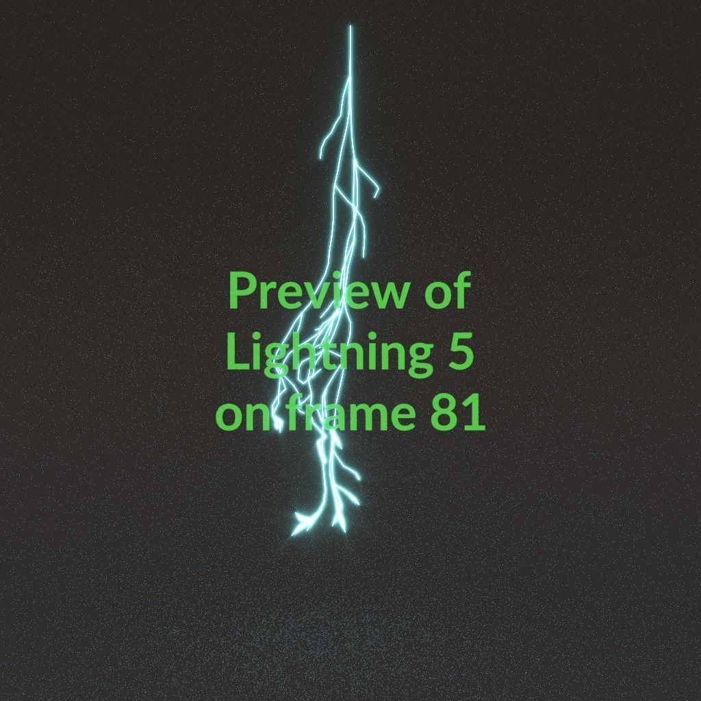 3D model Animated Lightning v5 VR / AR / low-poly | CGTrader