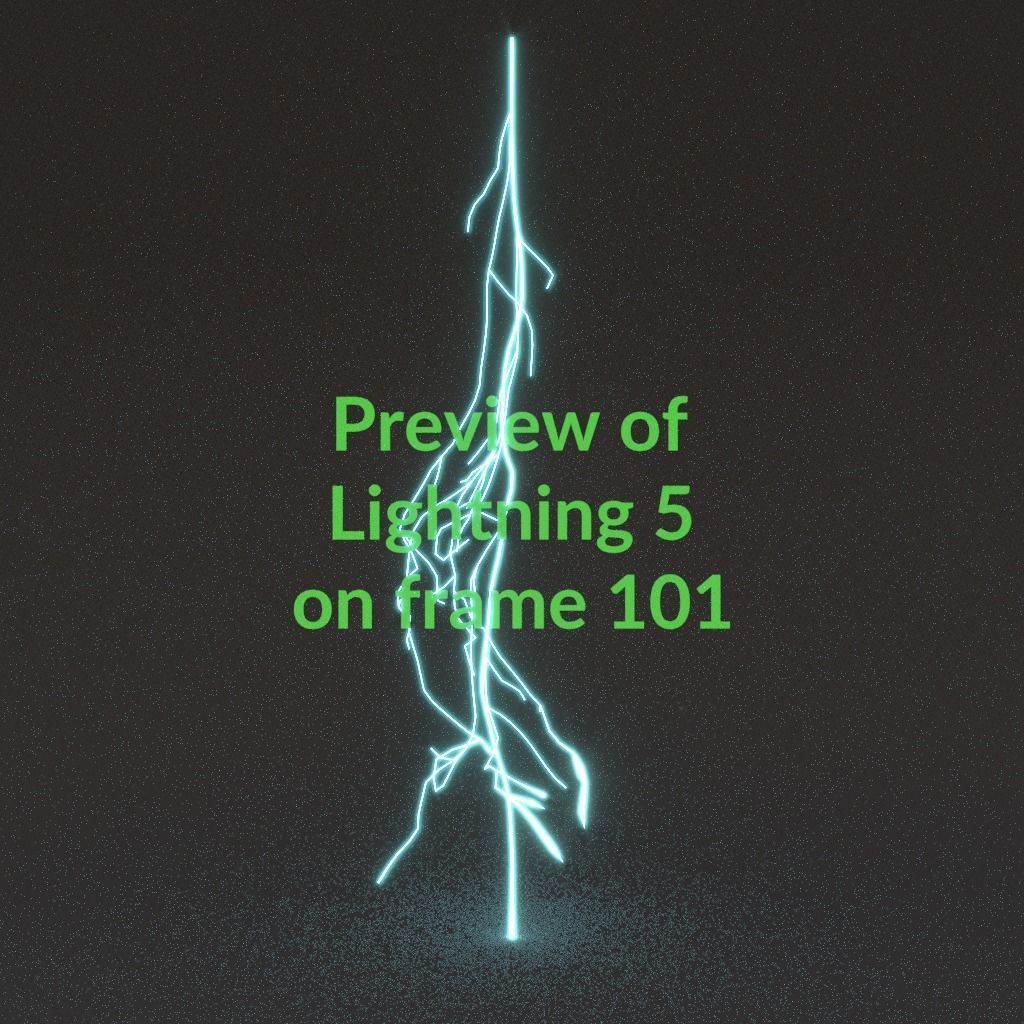 3D model Animated Lightning v5 VR / AR / low-poly | CGTrader