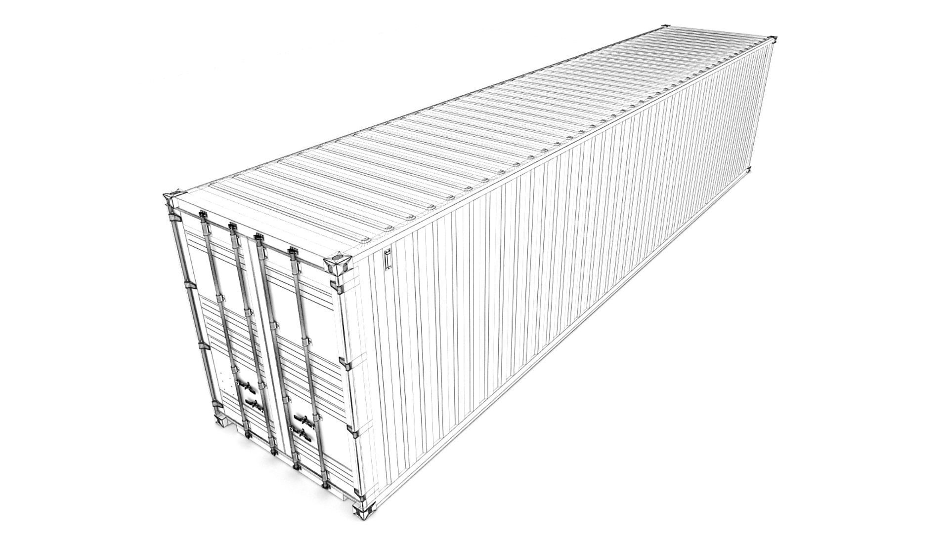 40 feet High Cube PIL shipping container 3D model | CGTrader