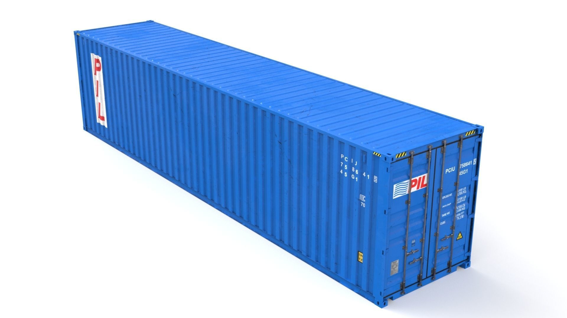 40 feet High Cube PIL shipping container 3D model | CGTrader