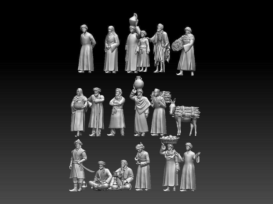 arab people 3D model 3D printable | CGTrader