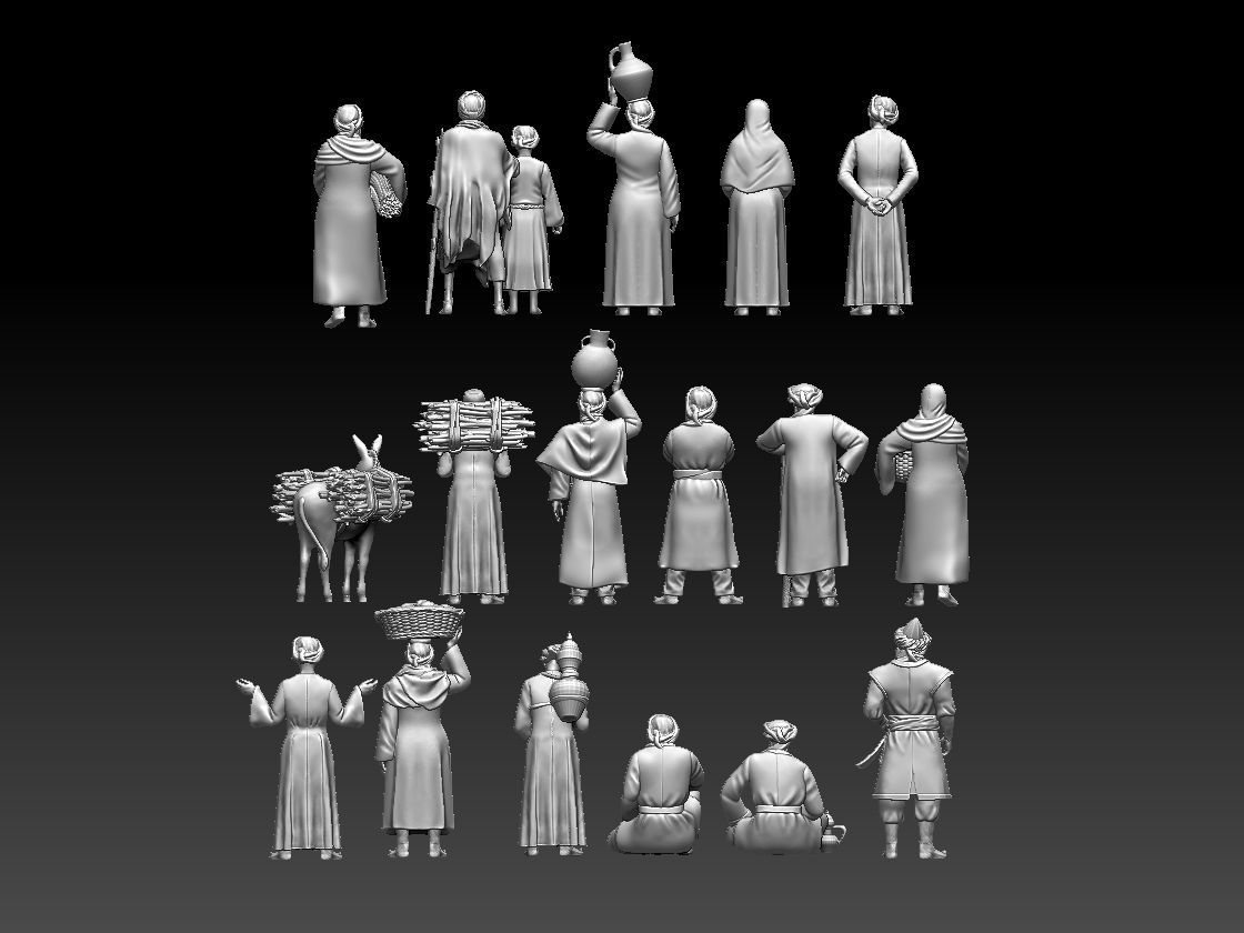 arab people 3D model 3D printable | CGTrader